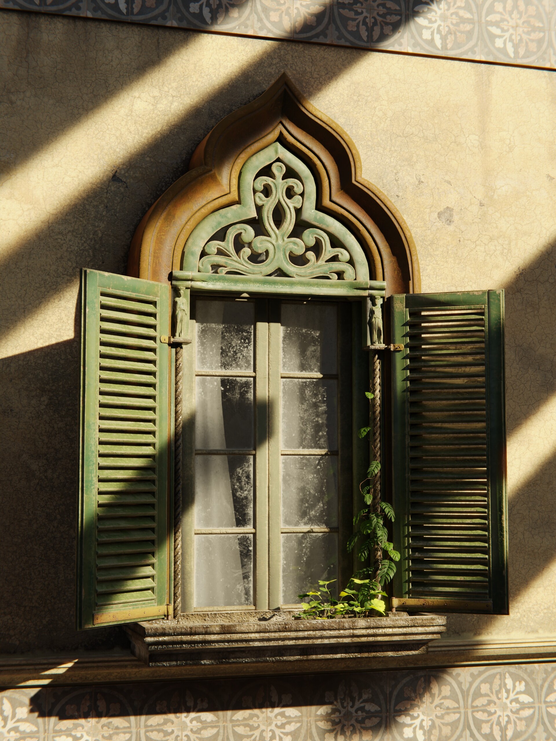 ArtStation - Old Venetian Window