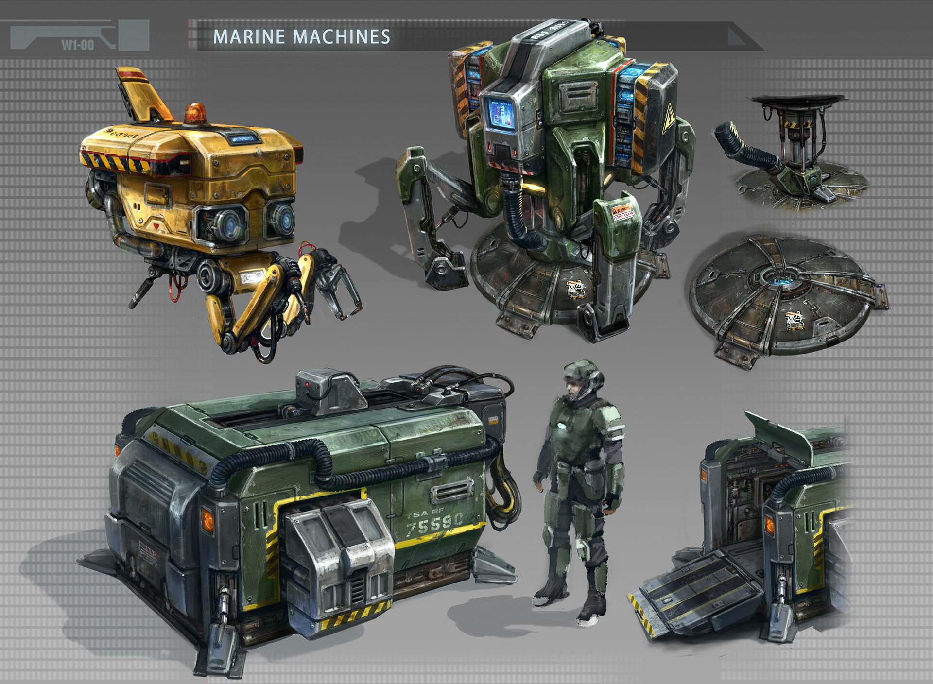 ArtStation - Natural Selection 2: Marine Machines