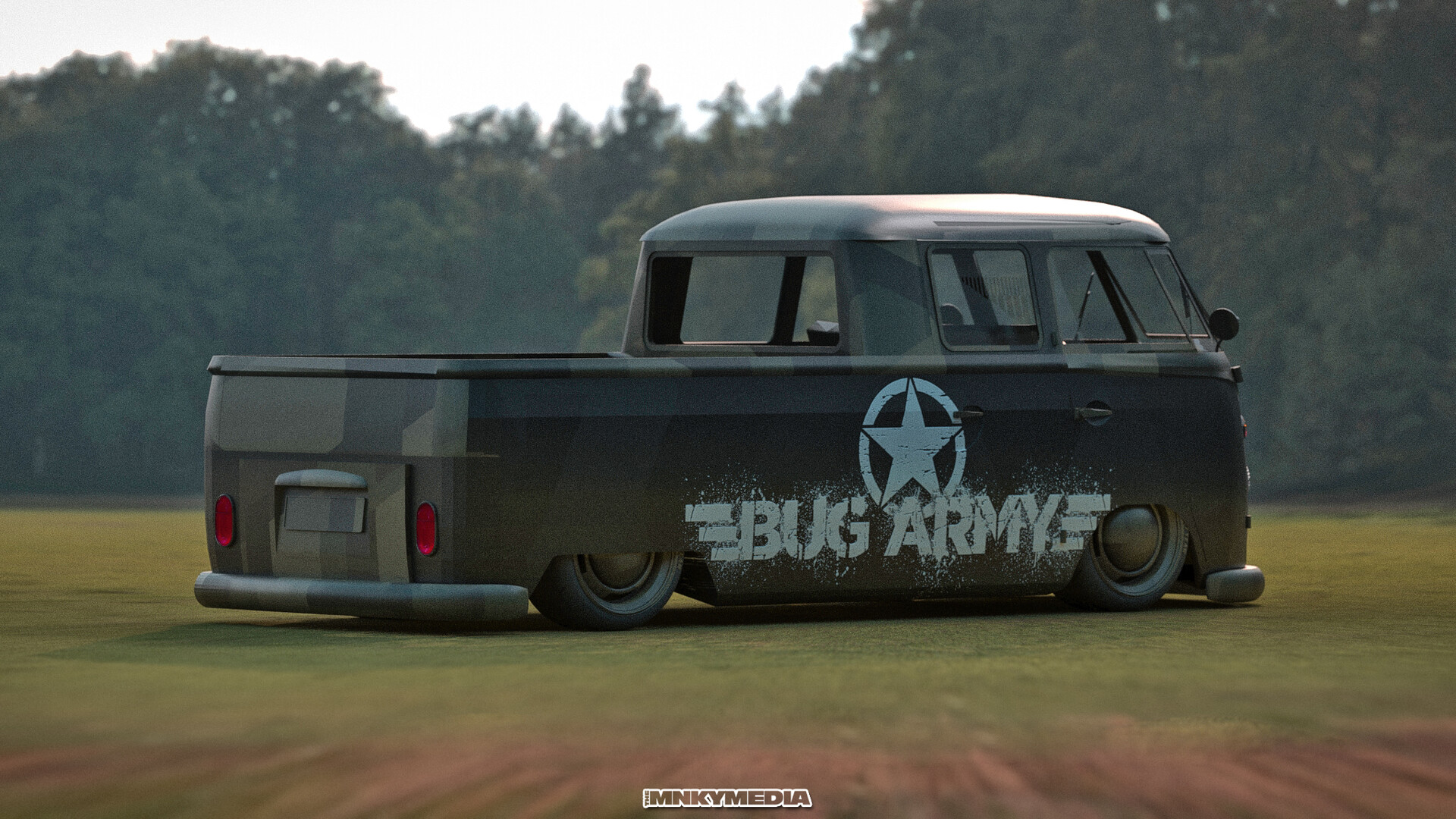 Luis Car Mono - BUG army VW T1 Kombi