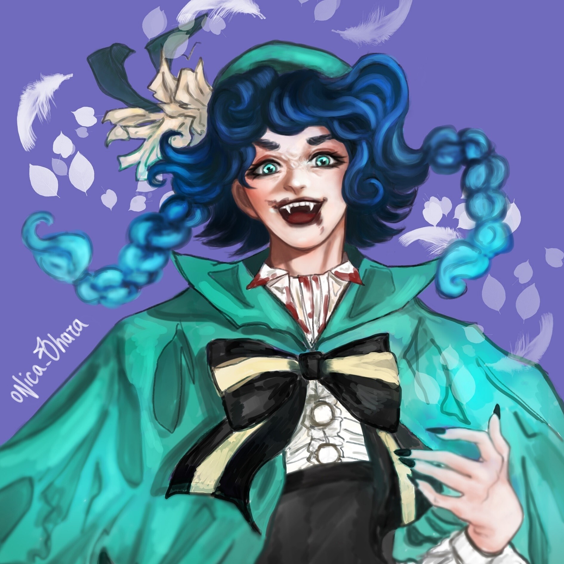 ArtStation - Venti as a Vamp from Genshin Impact Fanart