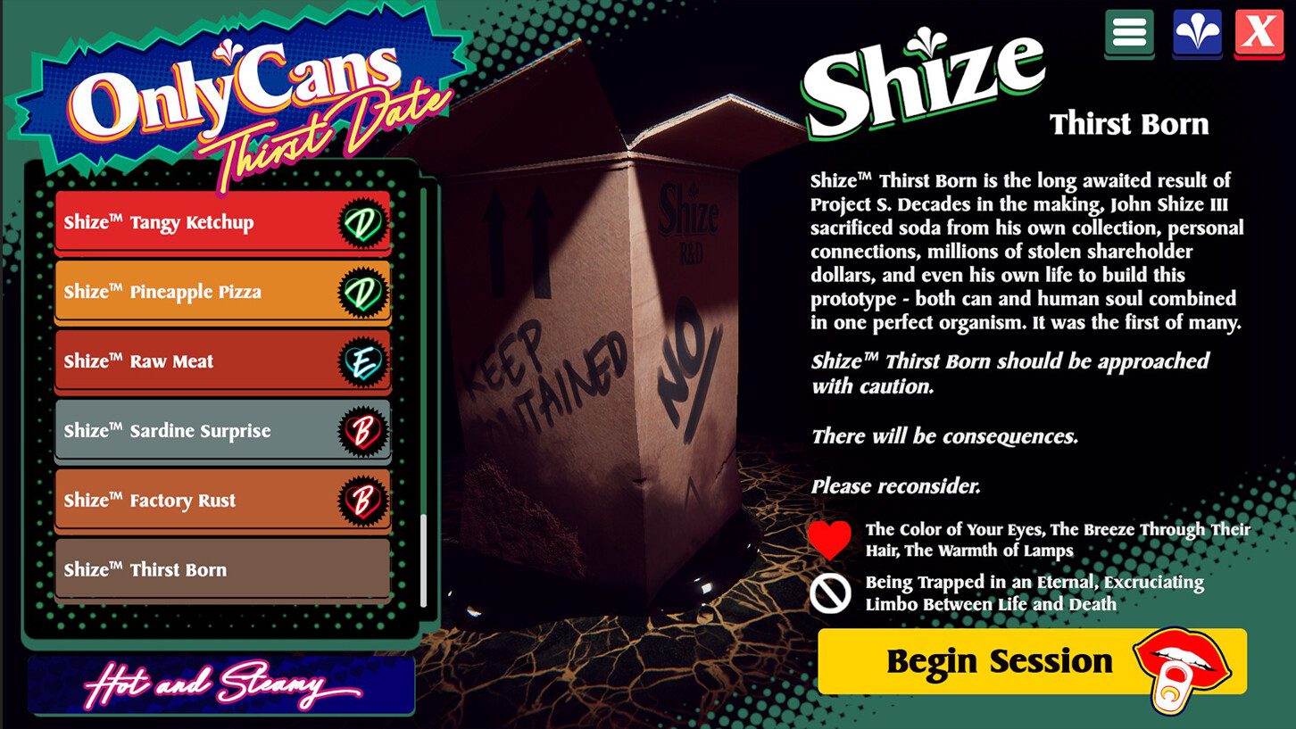 Sam Silvers - OnlyCans: Thirst Date -- The Box