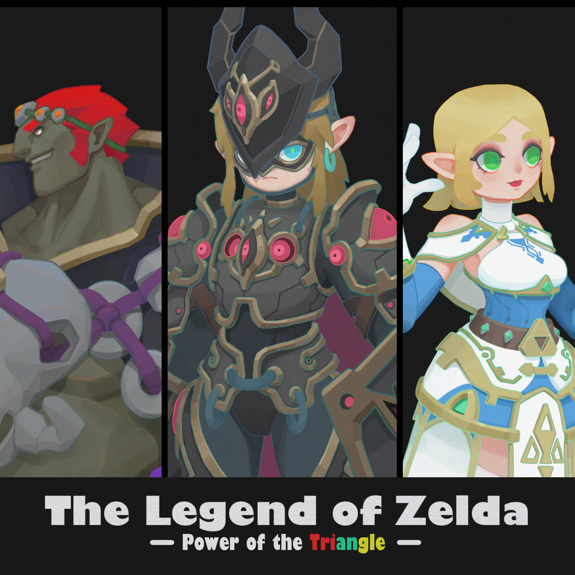 ArtStation - The Legend of Zelda: Power of the Triangle