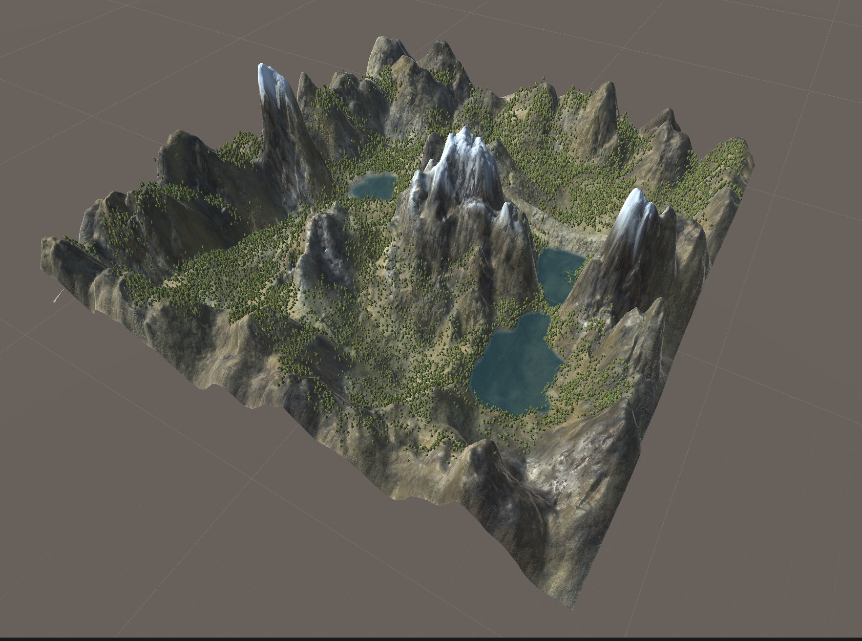 ArtStation - Mountains level made in Unity