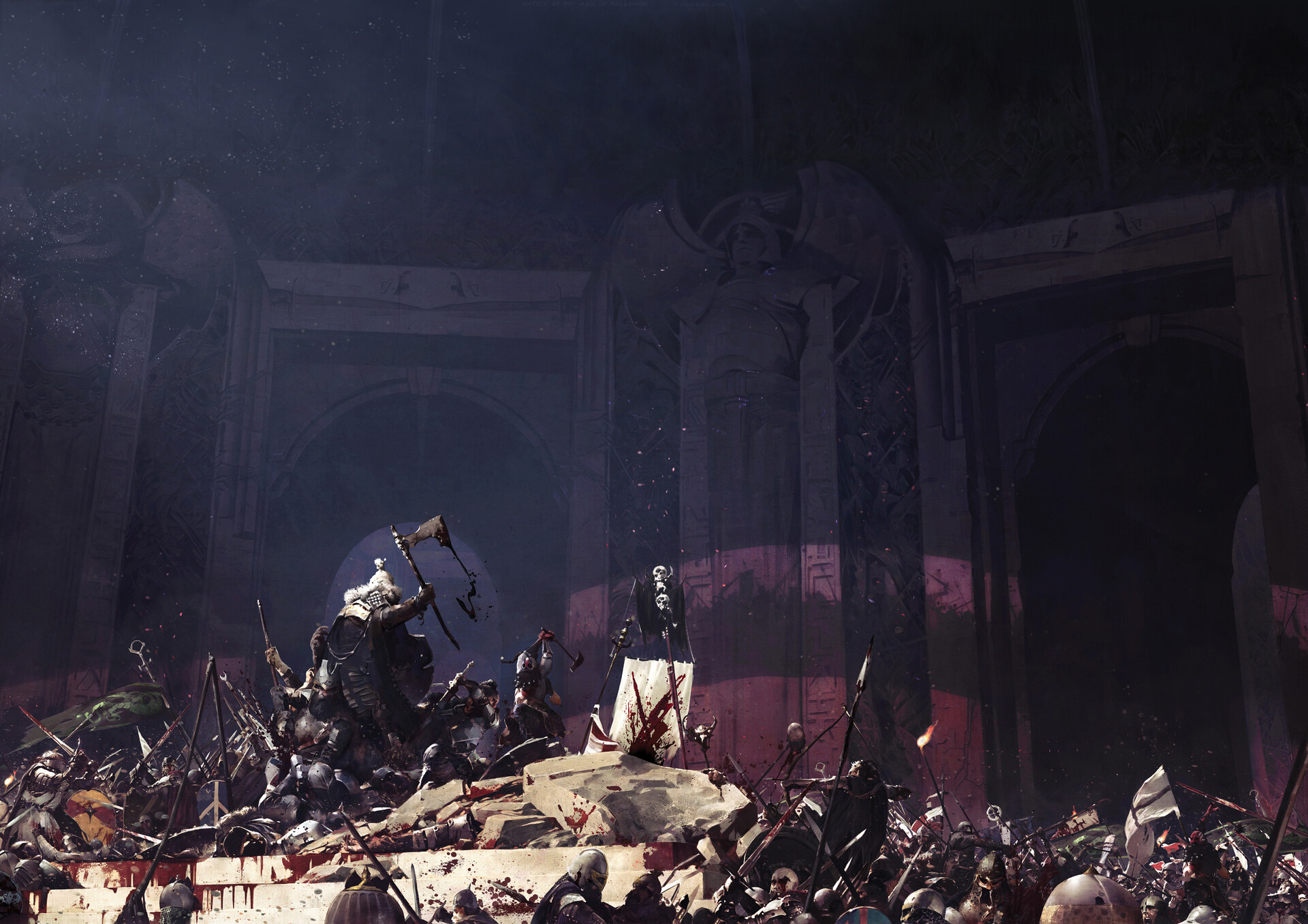 ArtStation - Battle at the Hall of Pandemon