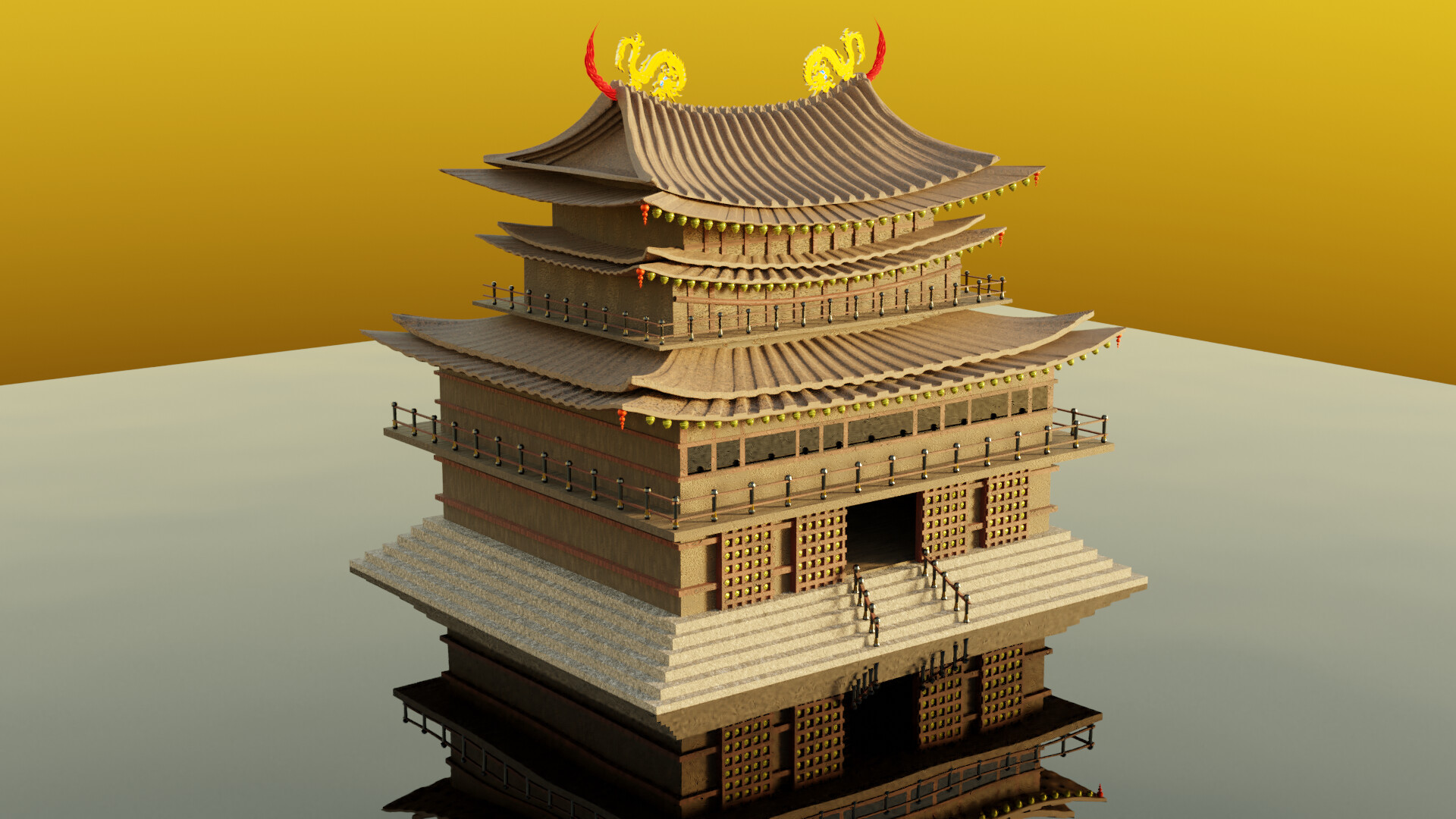 ArtStation - Japanese building