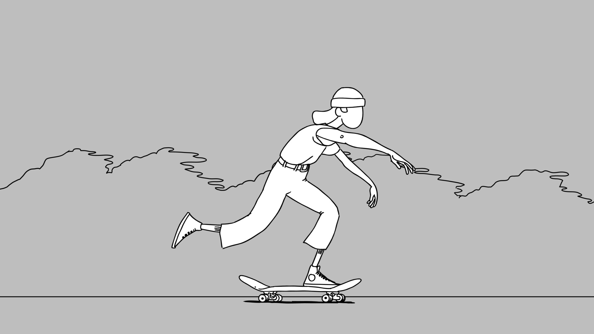 ArtStation - Skate Loop [Traditional 2D Animation]