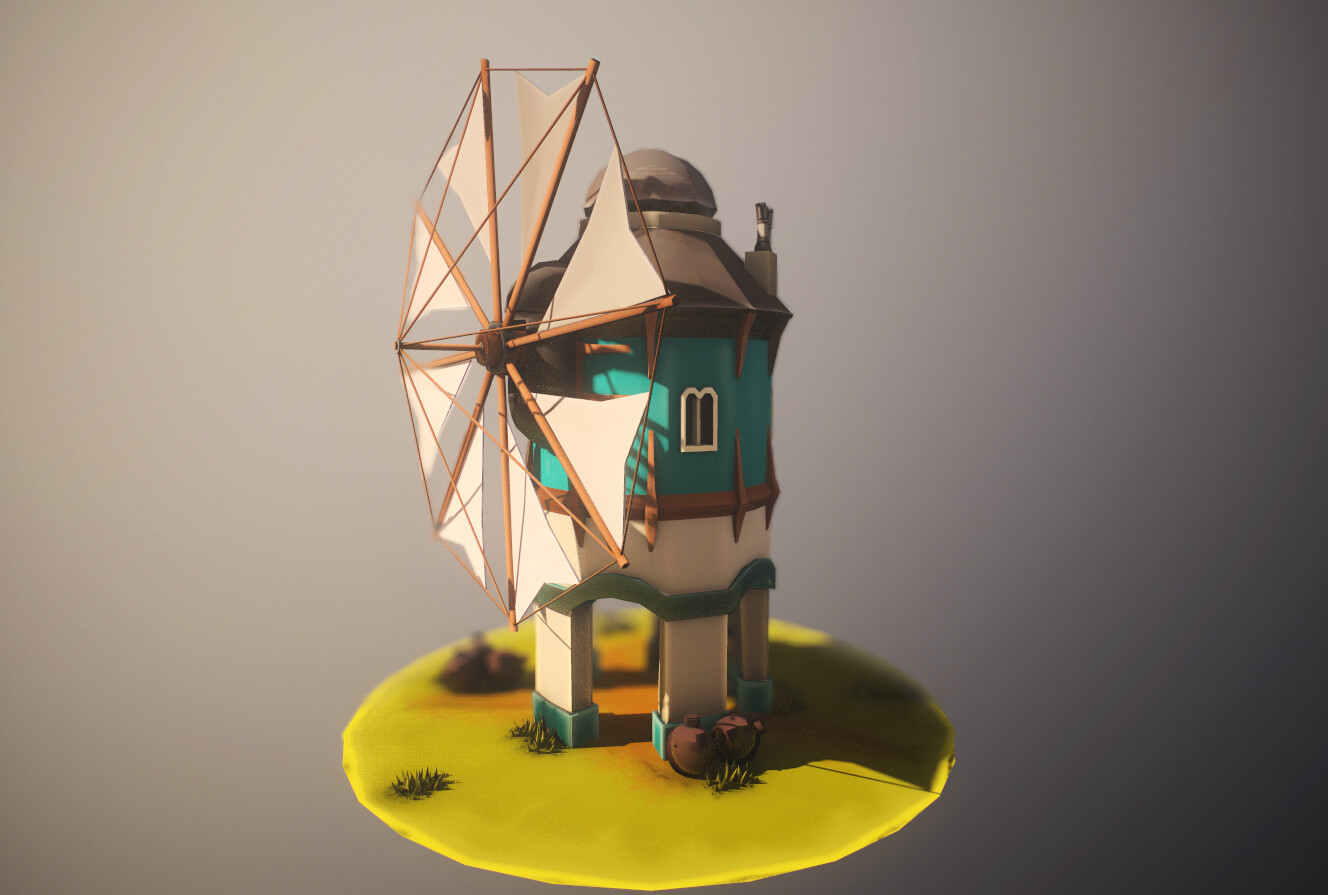 ArtStation - RTS-game windmill