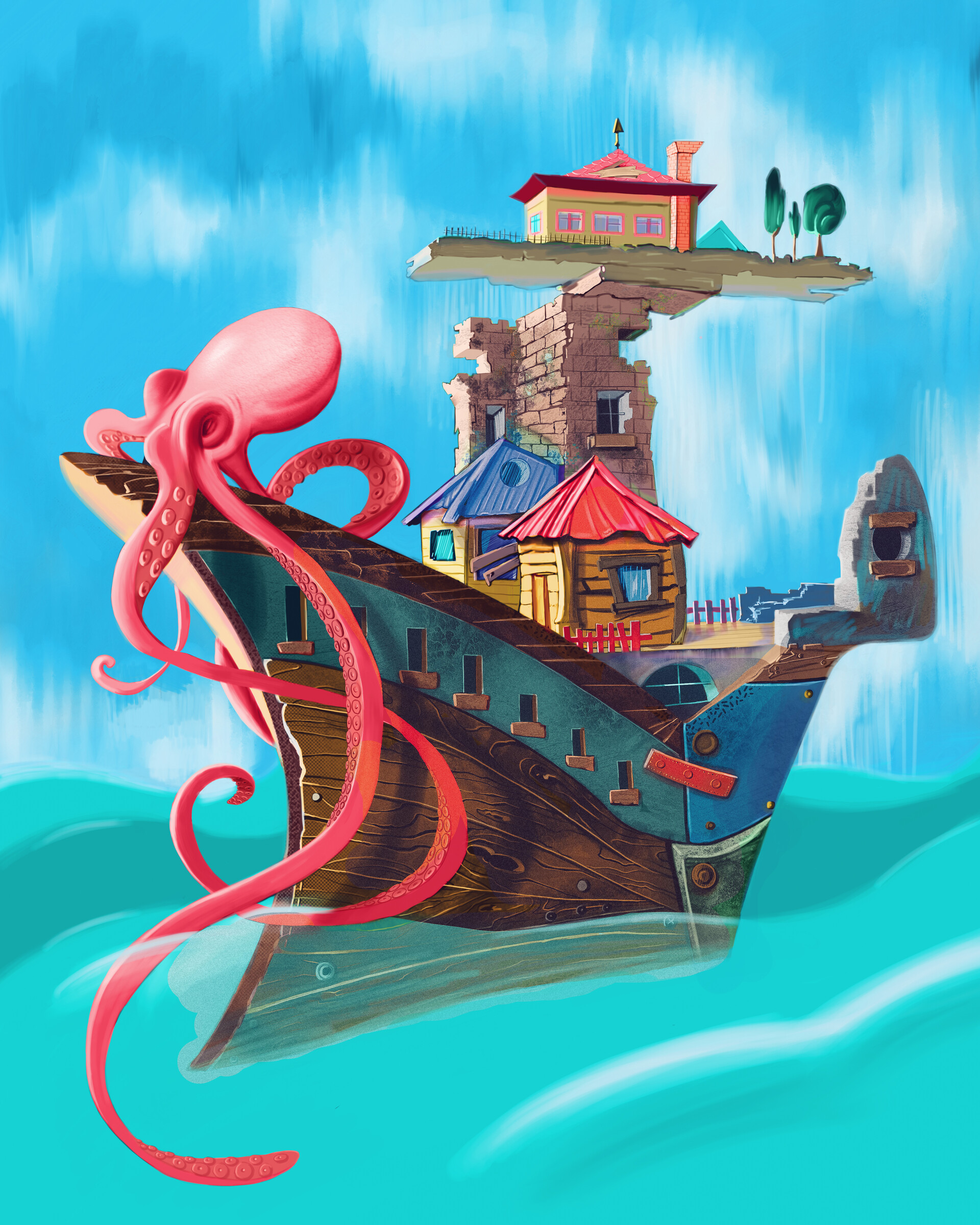 ArtStation - Octopus ship