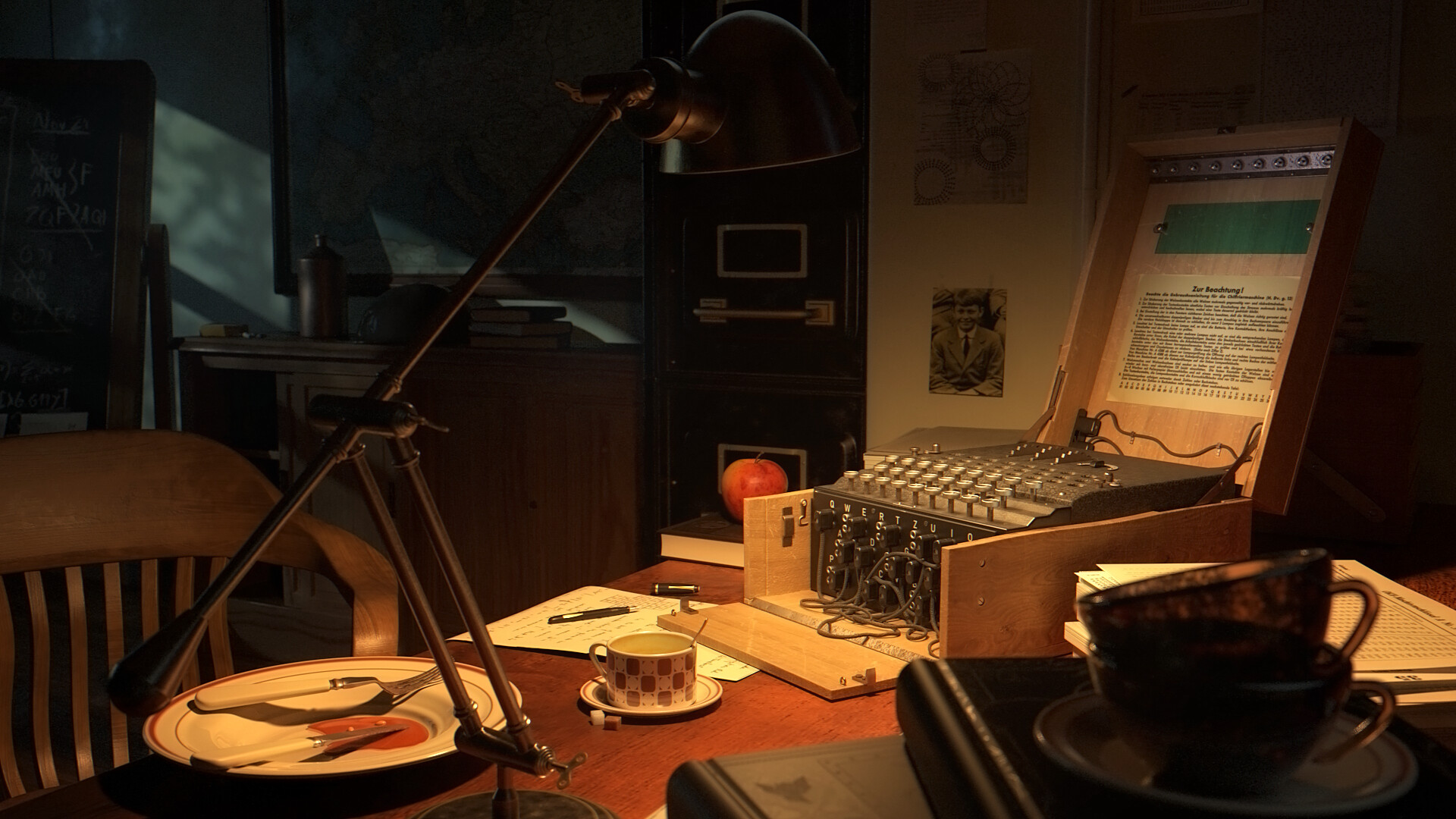 ArtStation - Alan Turing's Desk