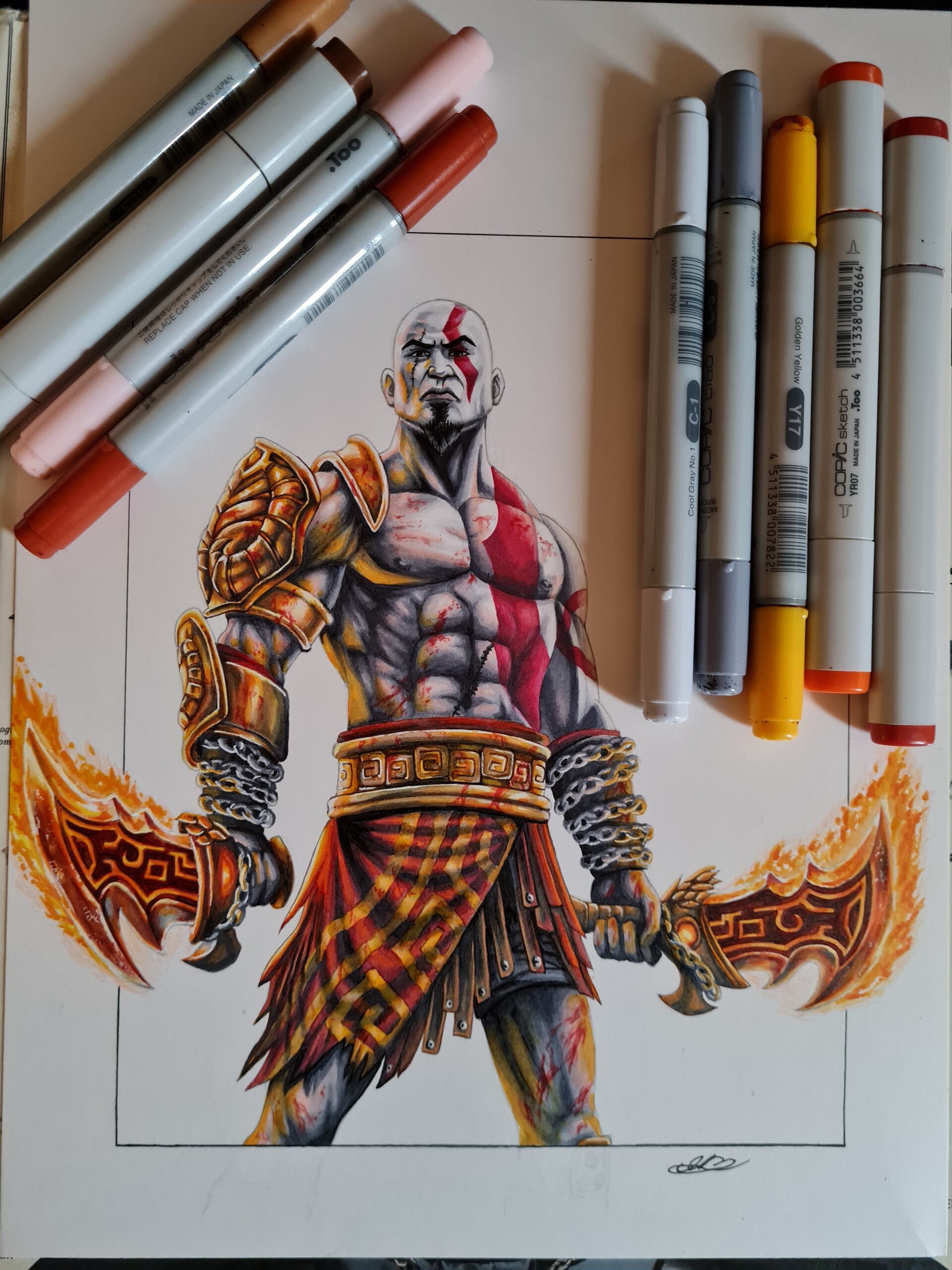 ArtStation - Kratos fan art