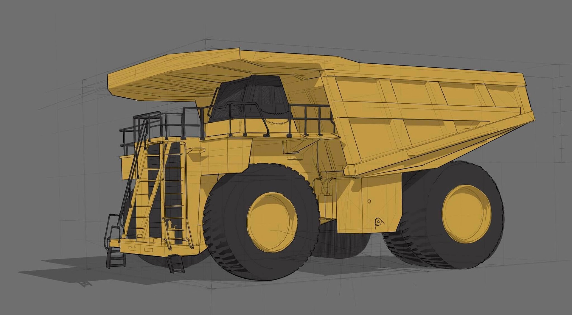 ArtStation - Mining truck