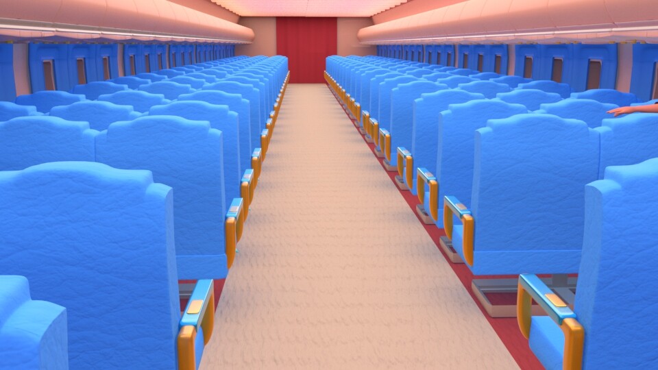 ArtStation - interior airplane concept