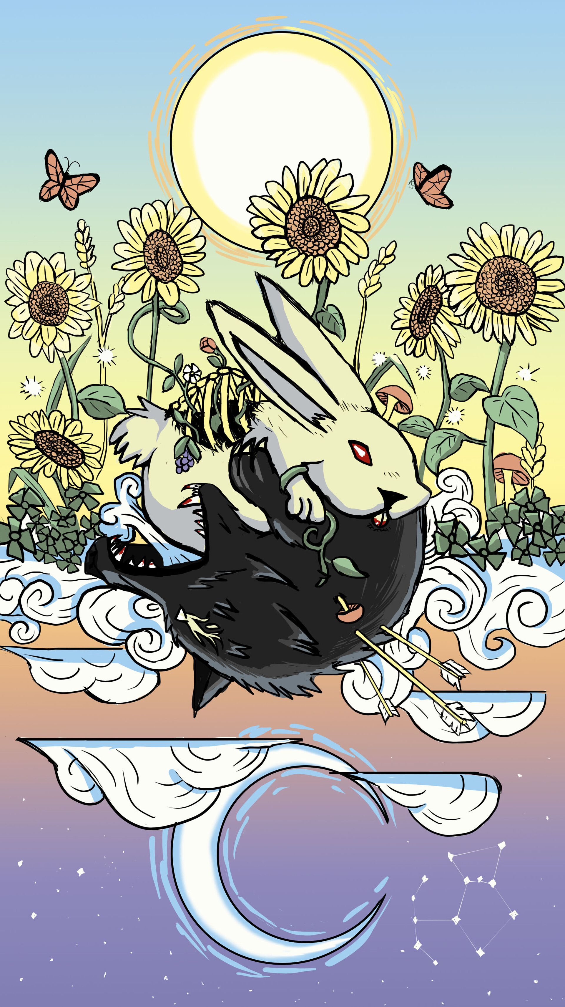 ArtStation - wolf and rabbit