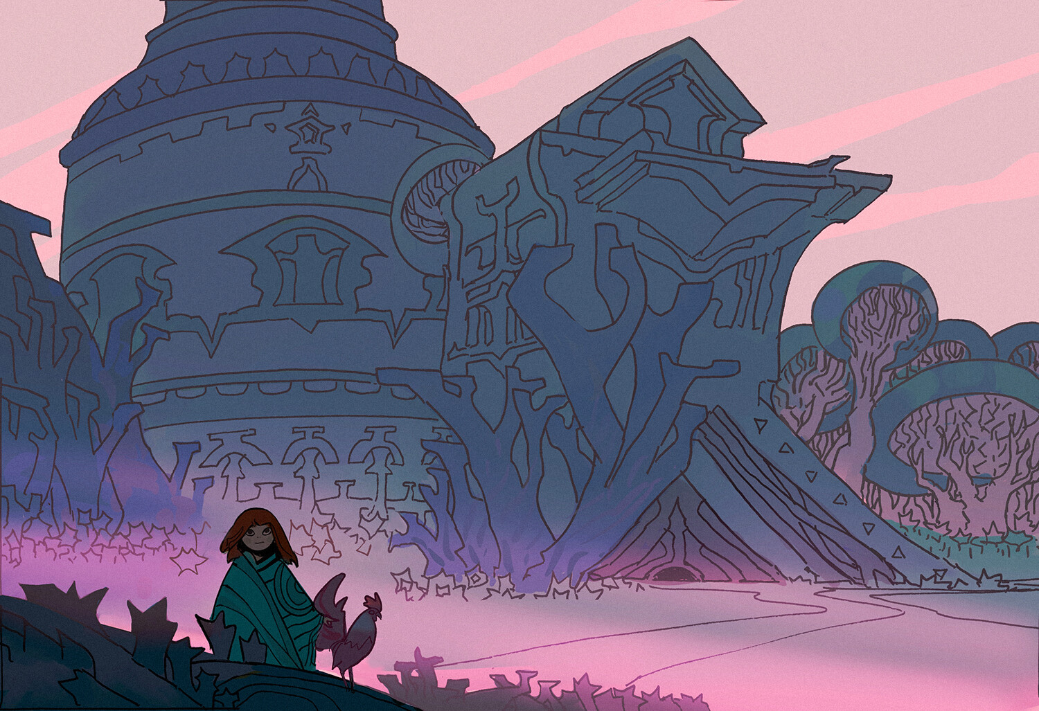 Hugo Puzzuoli - Among trees / Inktober 2020