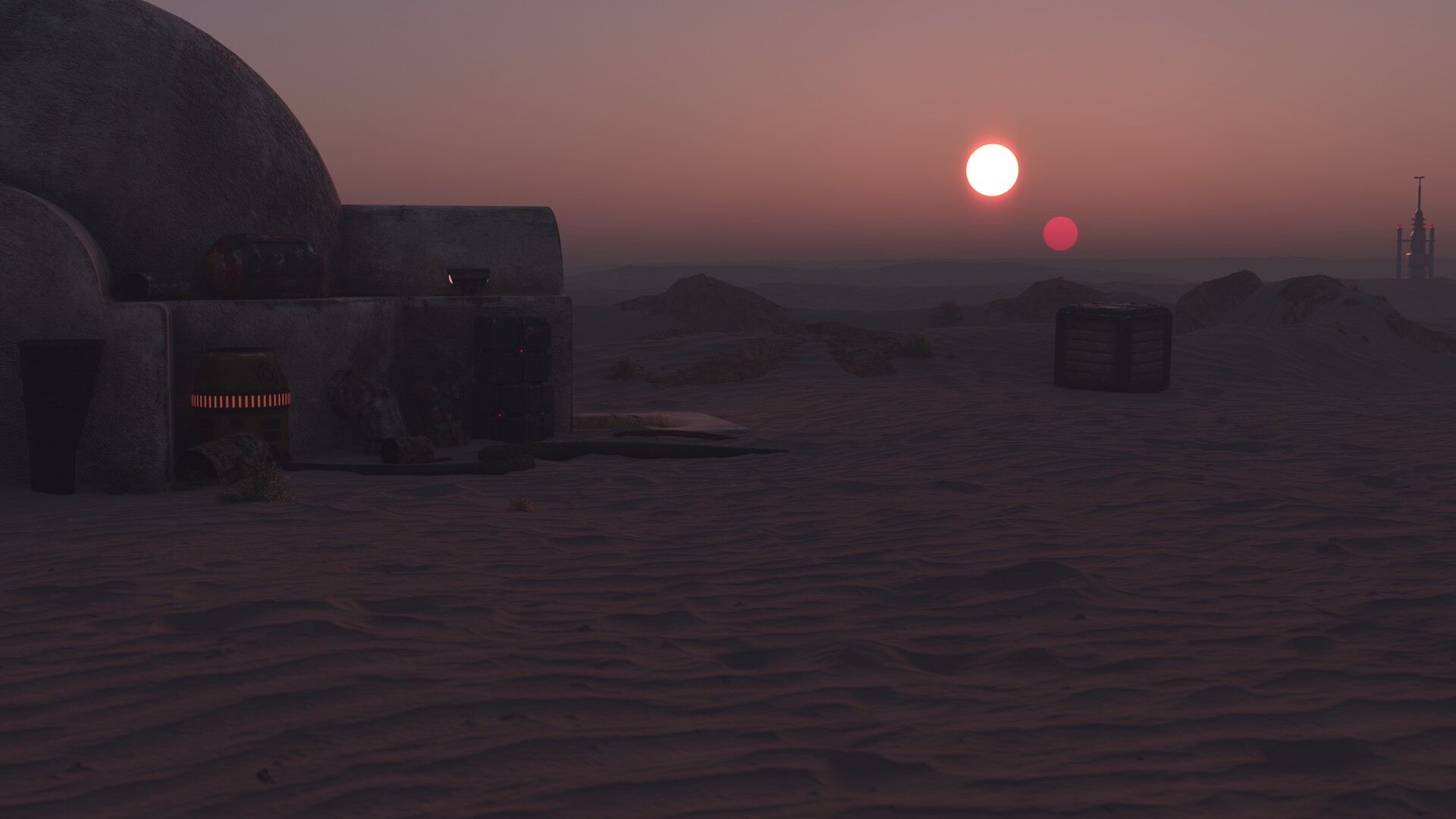 ArtStation - Tatooine Sunset