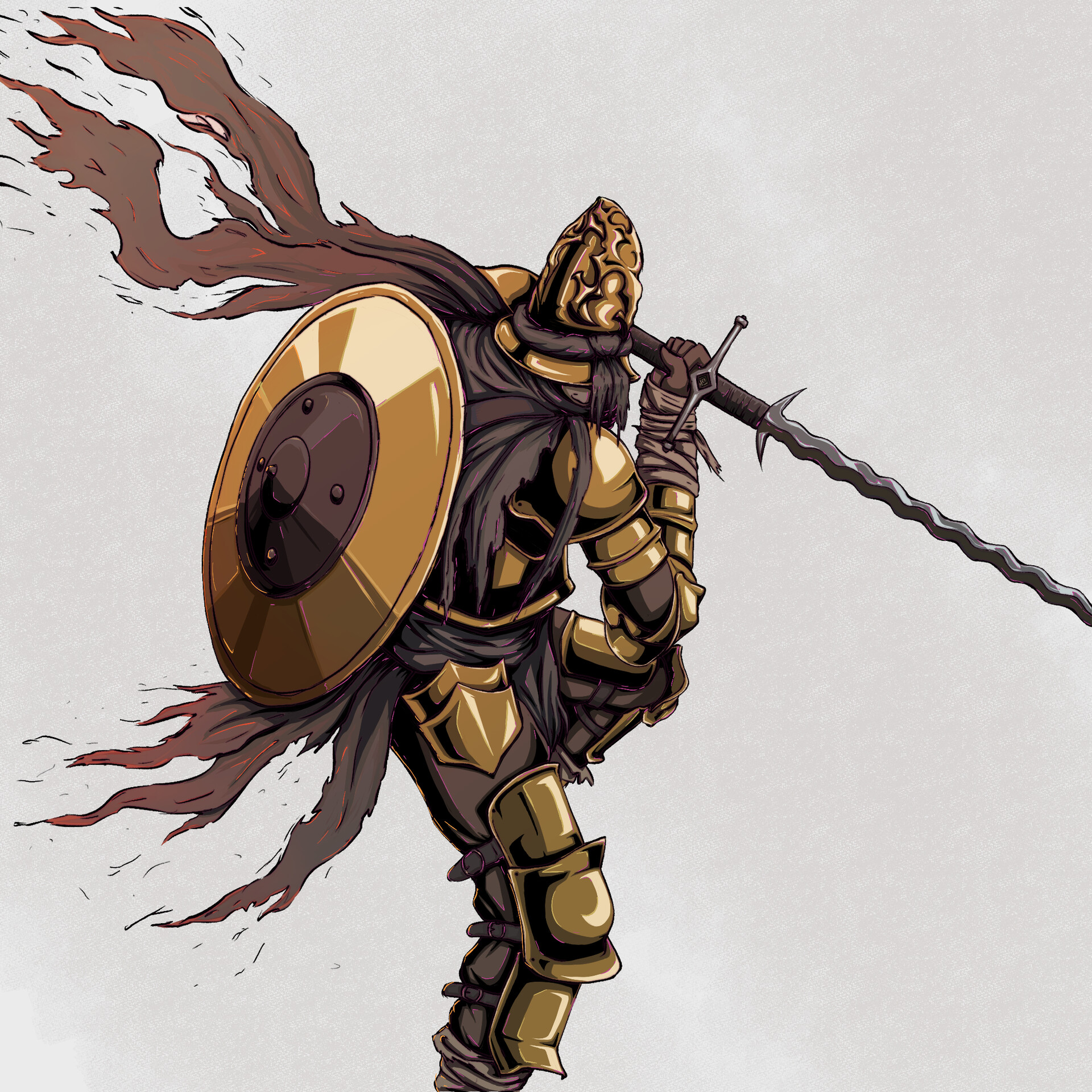 ArtStation - Holy Knight Hodrick (DS3 Fanart)