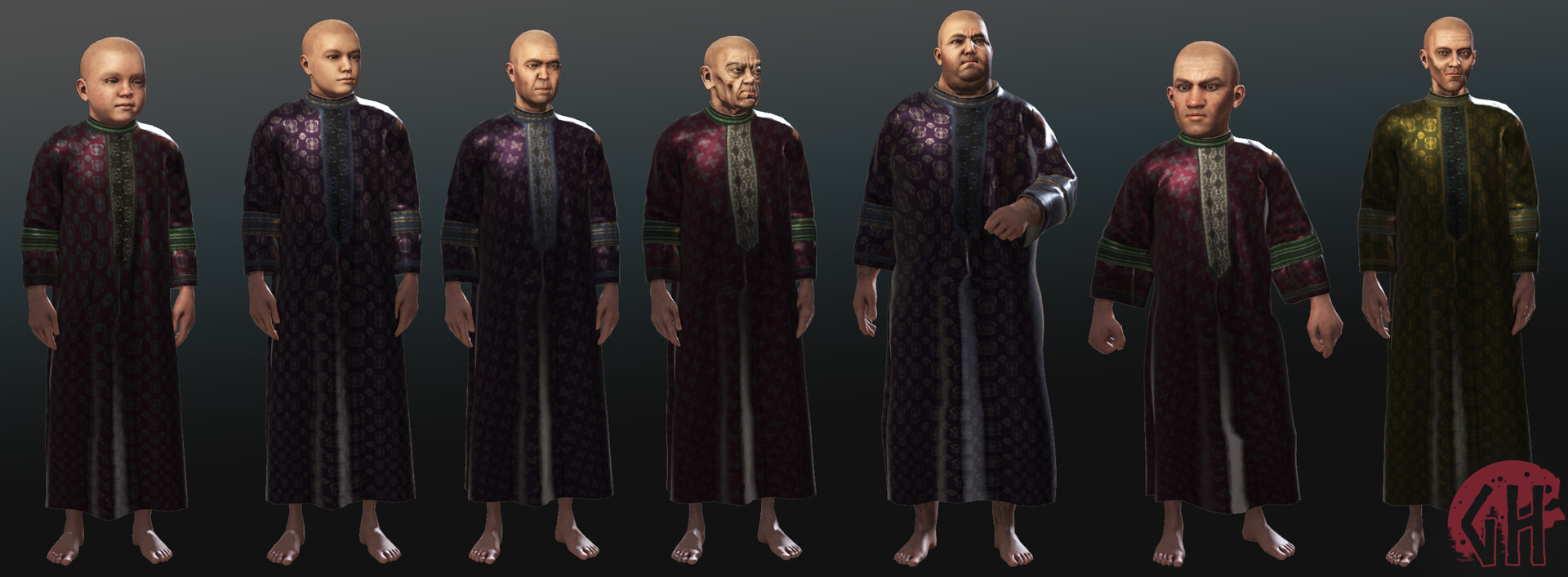 Spencer Sharp - Sarradonian Magi Robes (Godherja for Crusader Kings III)