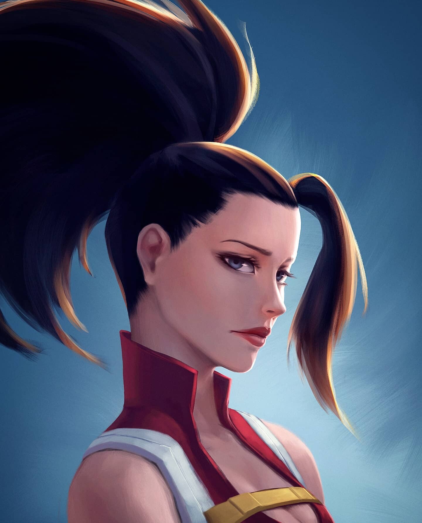 ArtStation - Portrait of Momo Yaoyorozu