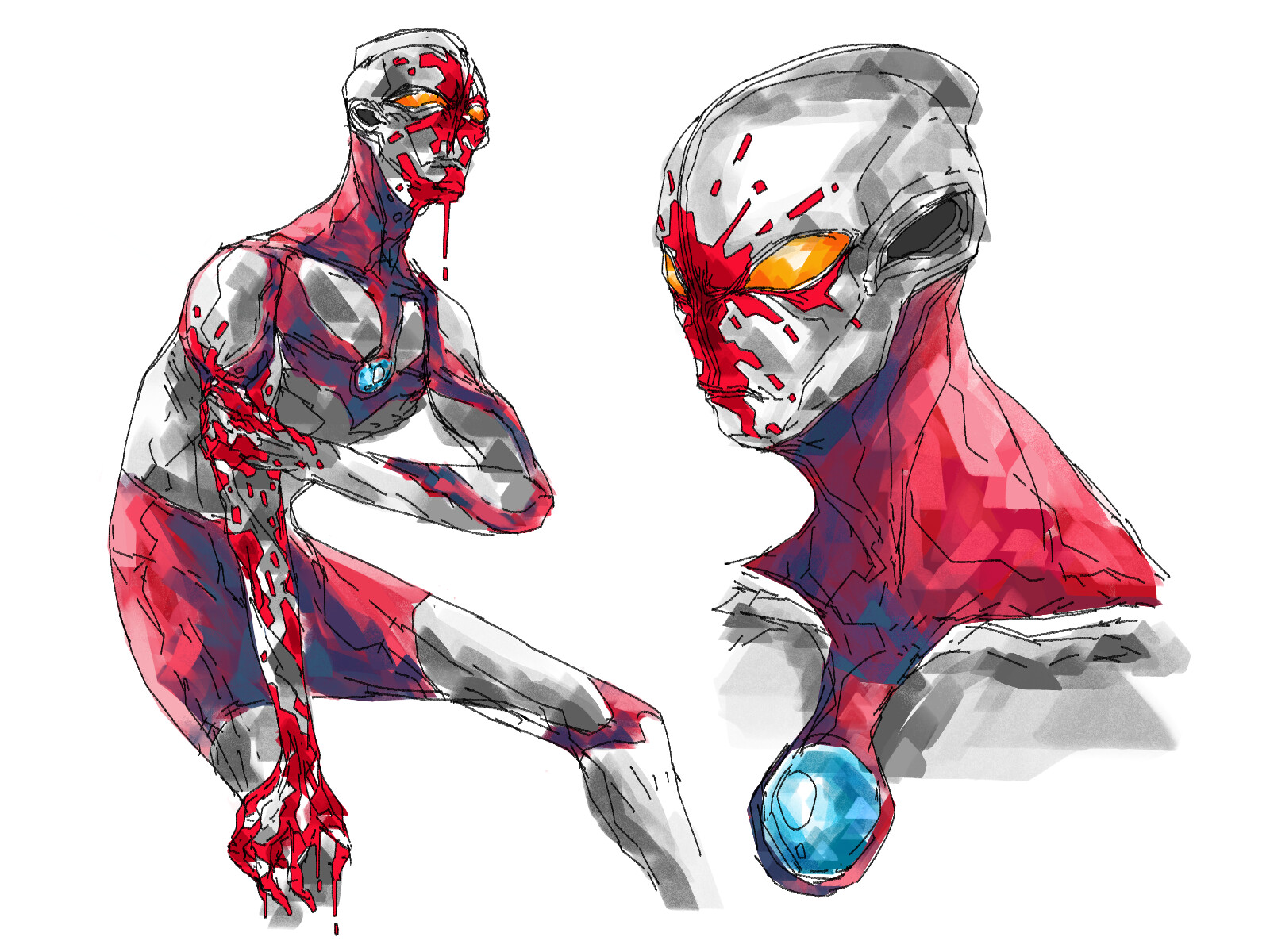 ArtStation - ULTRA MAN - BLOOD