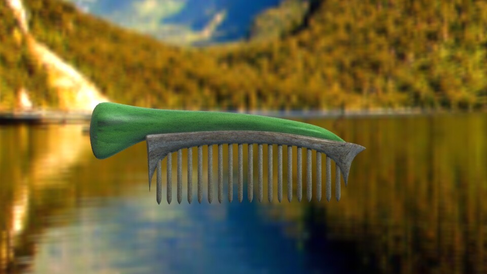 ArtStation - pounamu amulet (comb)