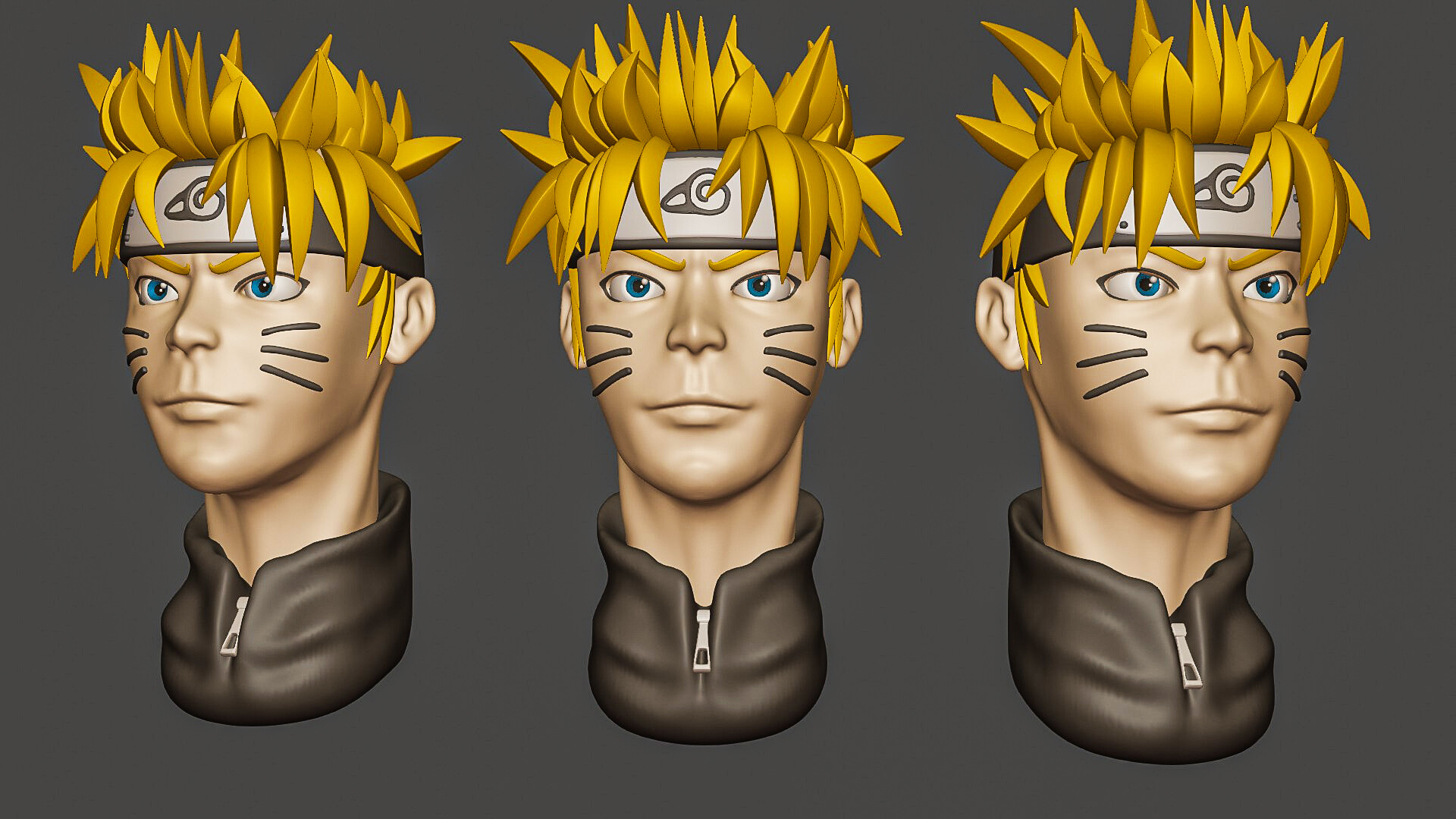 ArtStation - Naruto Head Sculpting