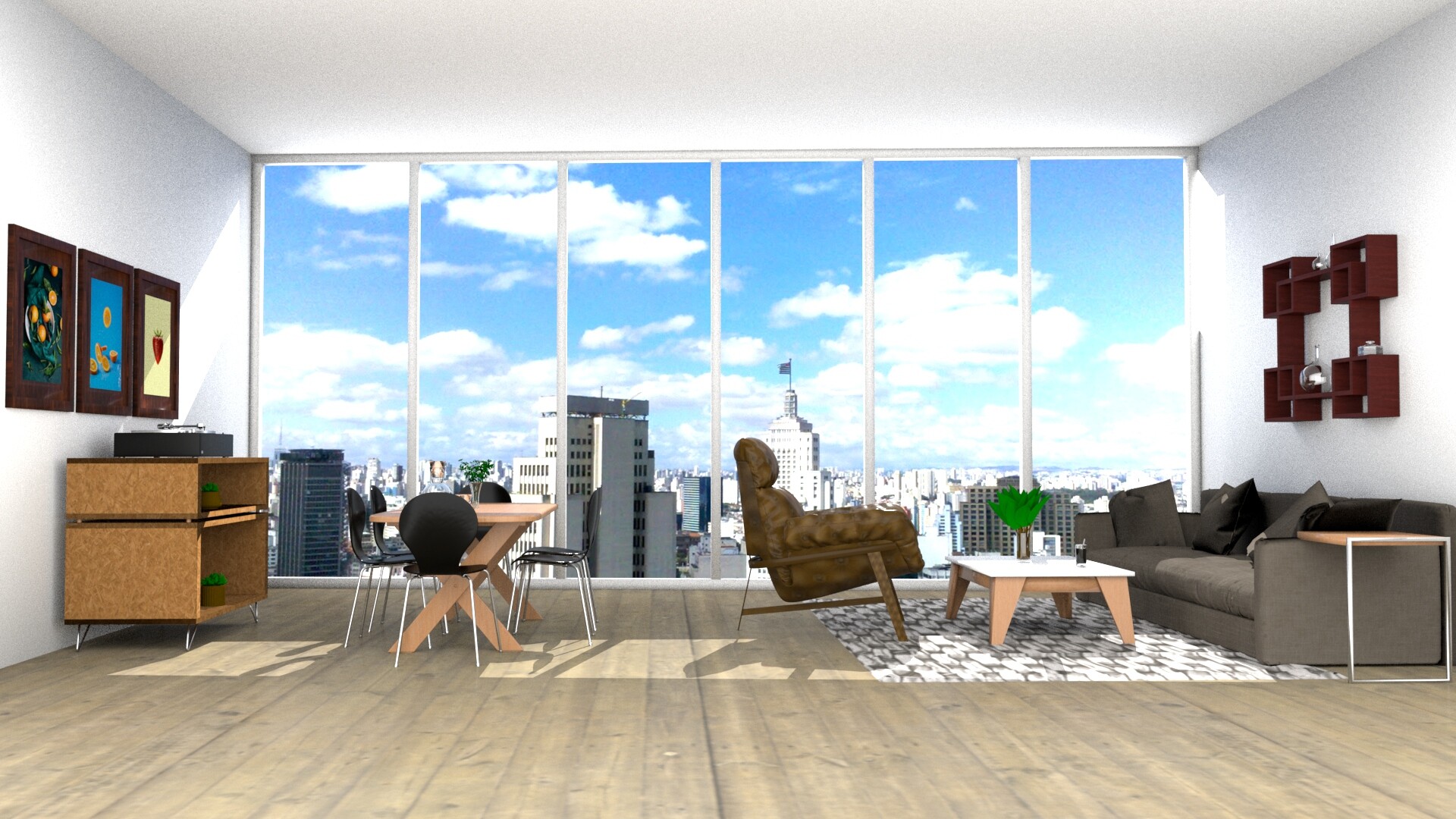 ArtStation - THE LIVING ROOM: Shading, Lighting. Rendering & Comping