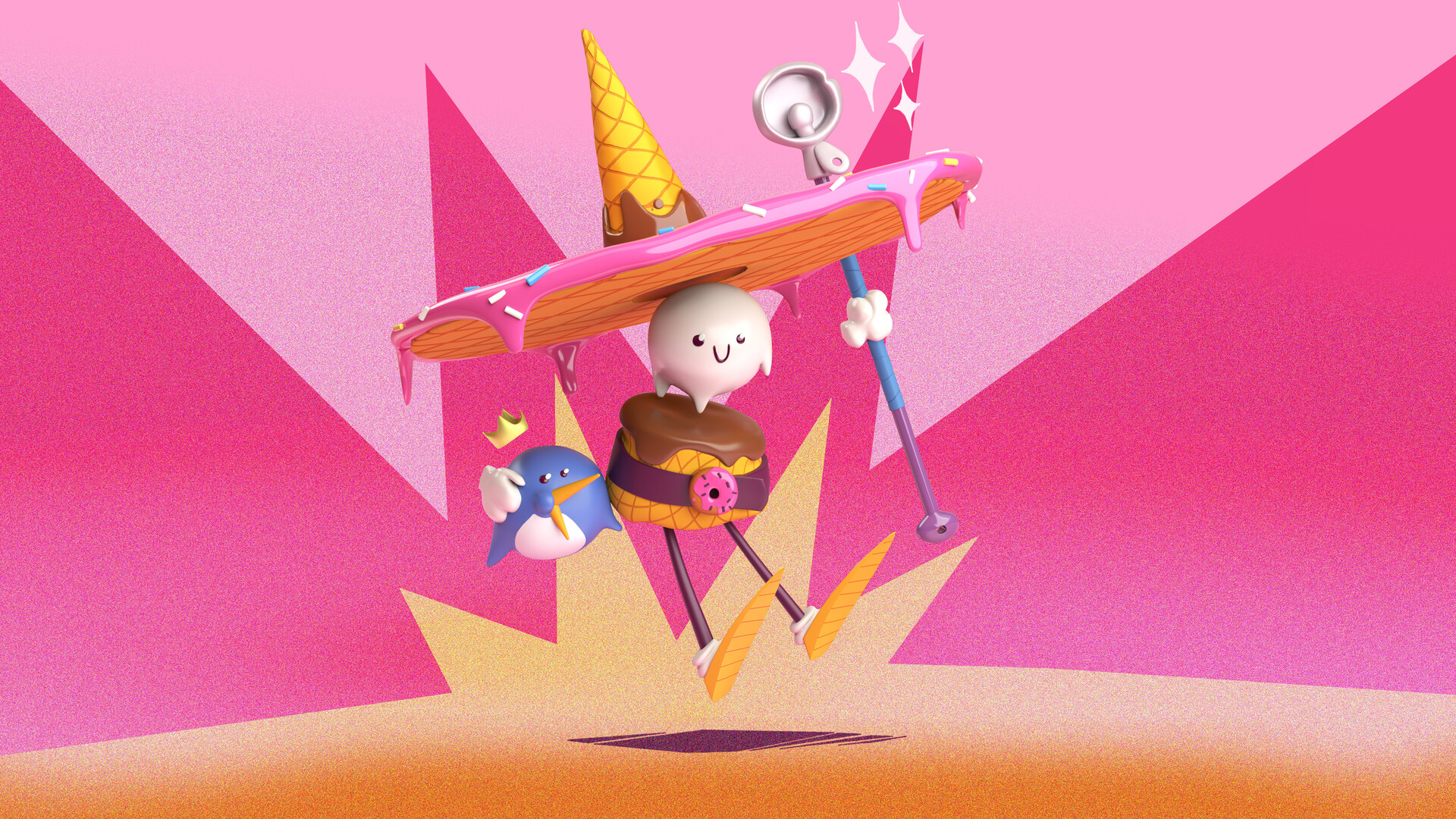 ArtStation - Ice cream Wizard