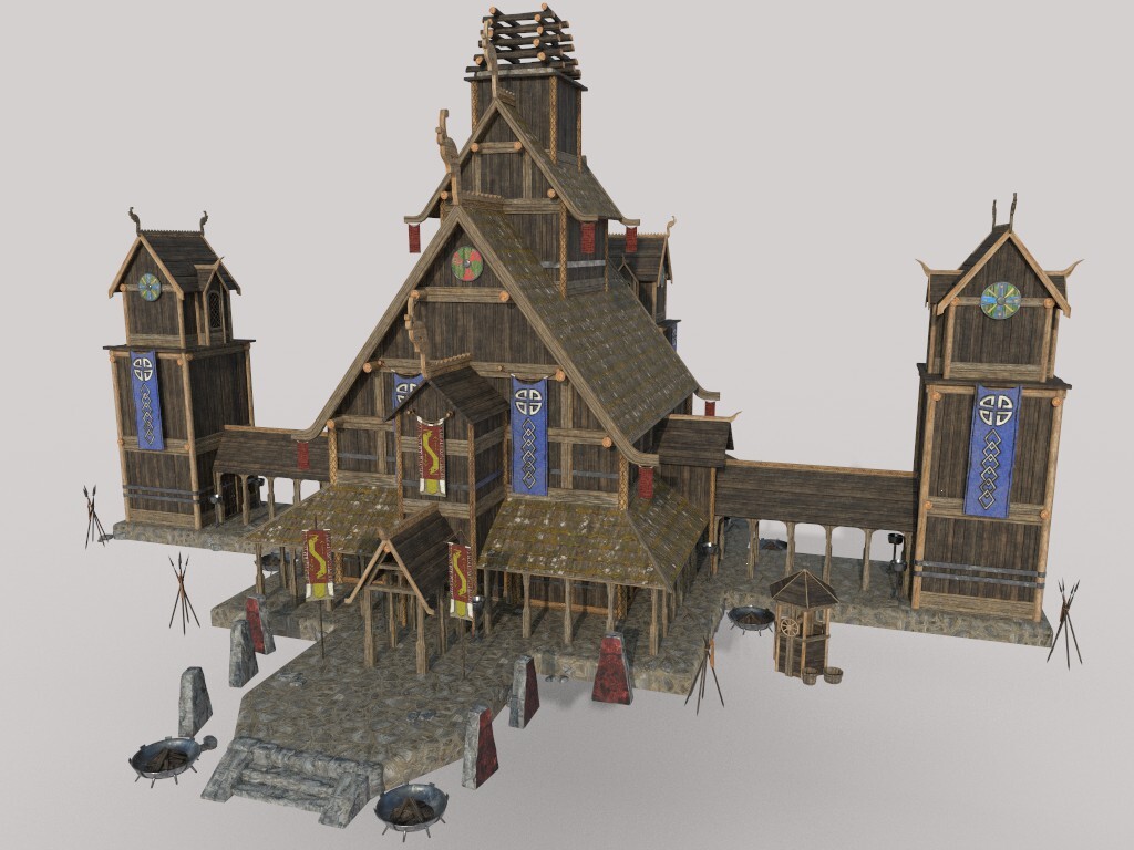 Pradeep Kumar.G.S - Old Building Game Asset