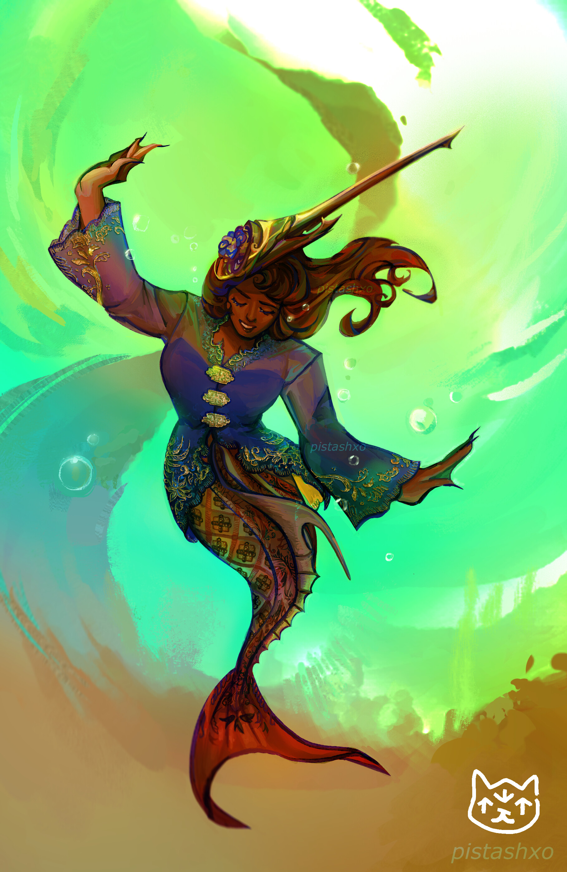 ArtStation - kebaya mermaid - mermaysia