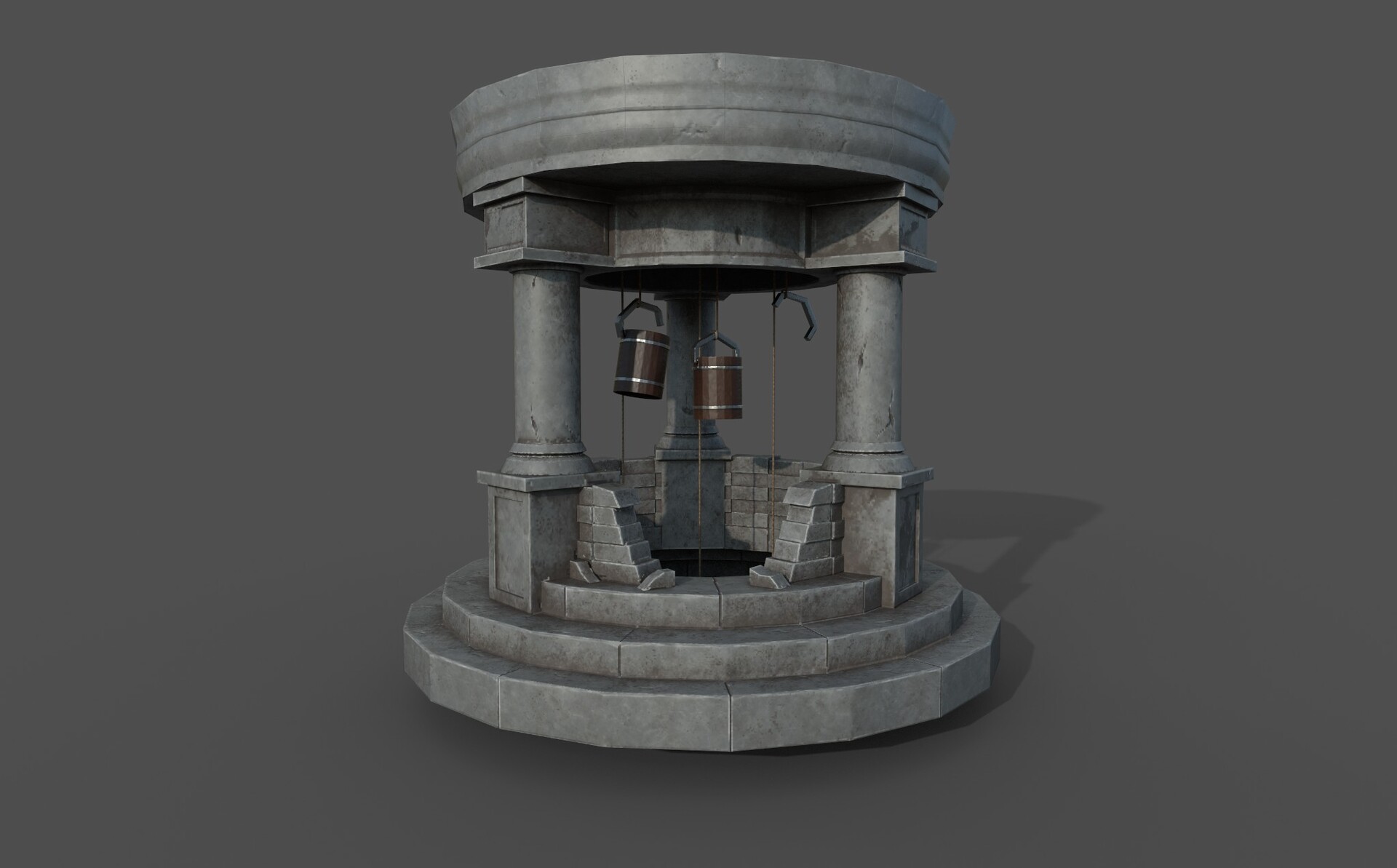 ArtStation - Stylized water Well