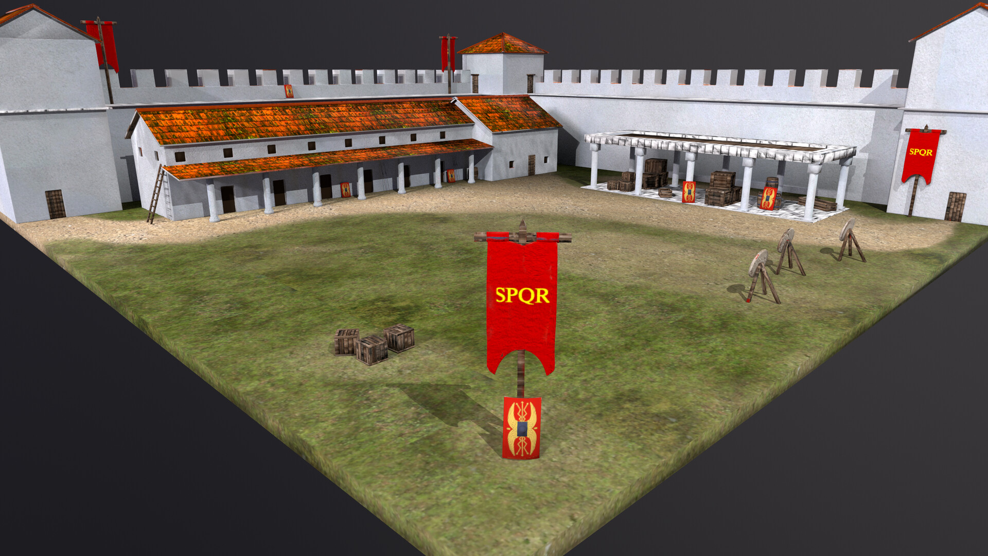 ArtStation - Roman military Camp