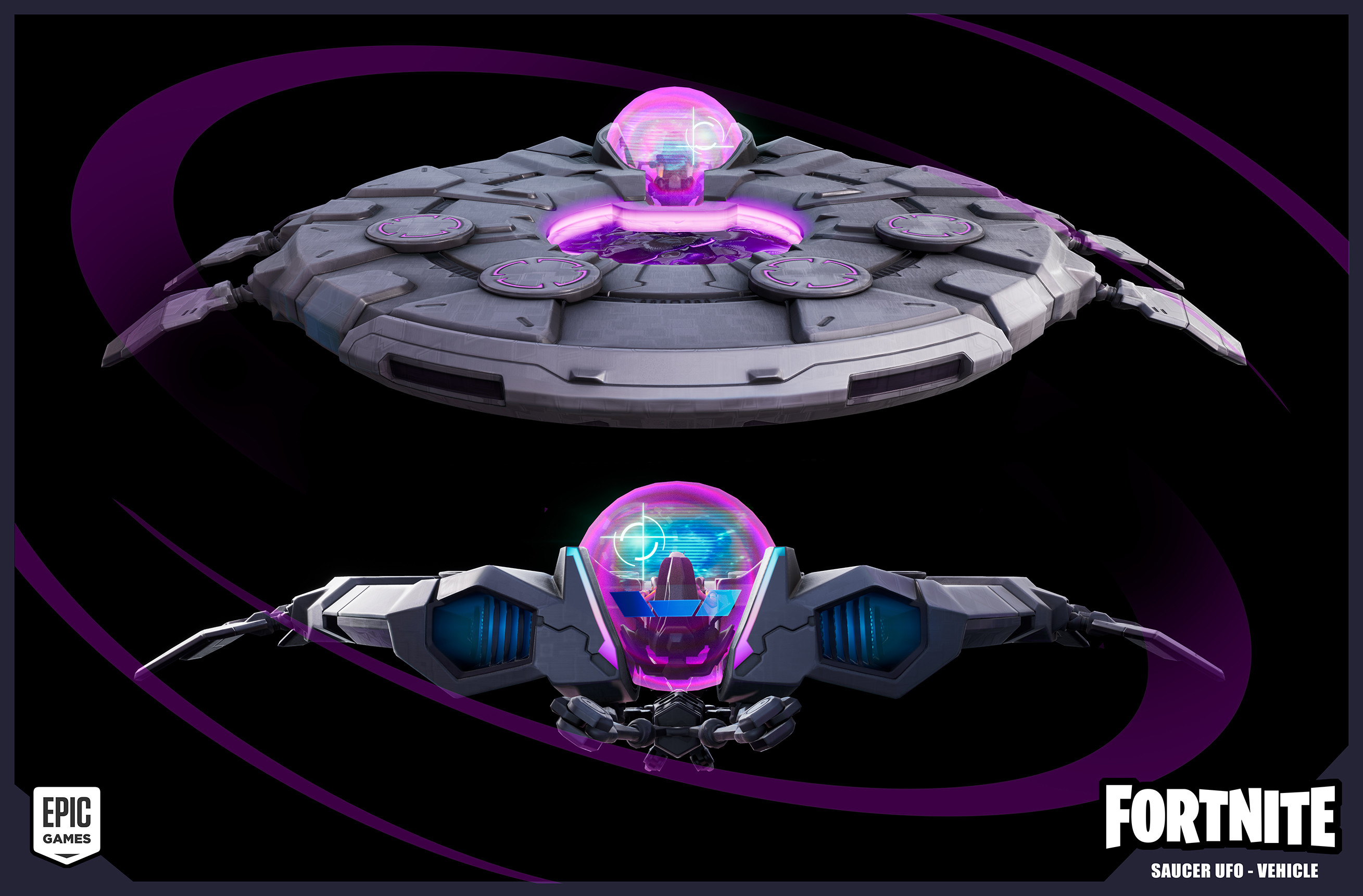 Aaron de Leon - Fortnite - Saucer UFO Vehicle