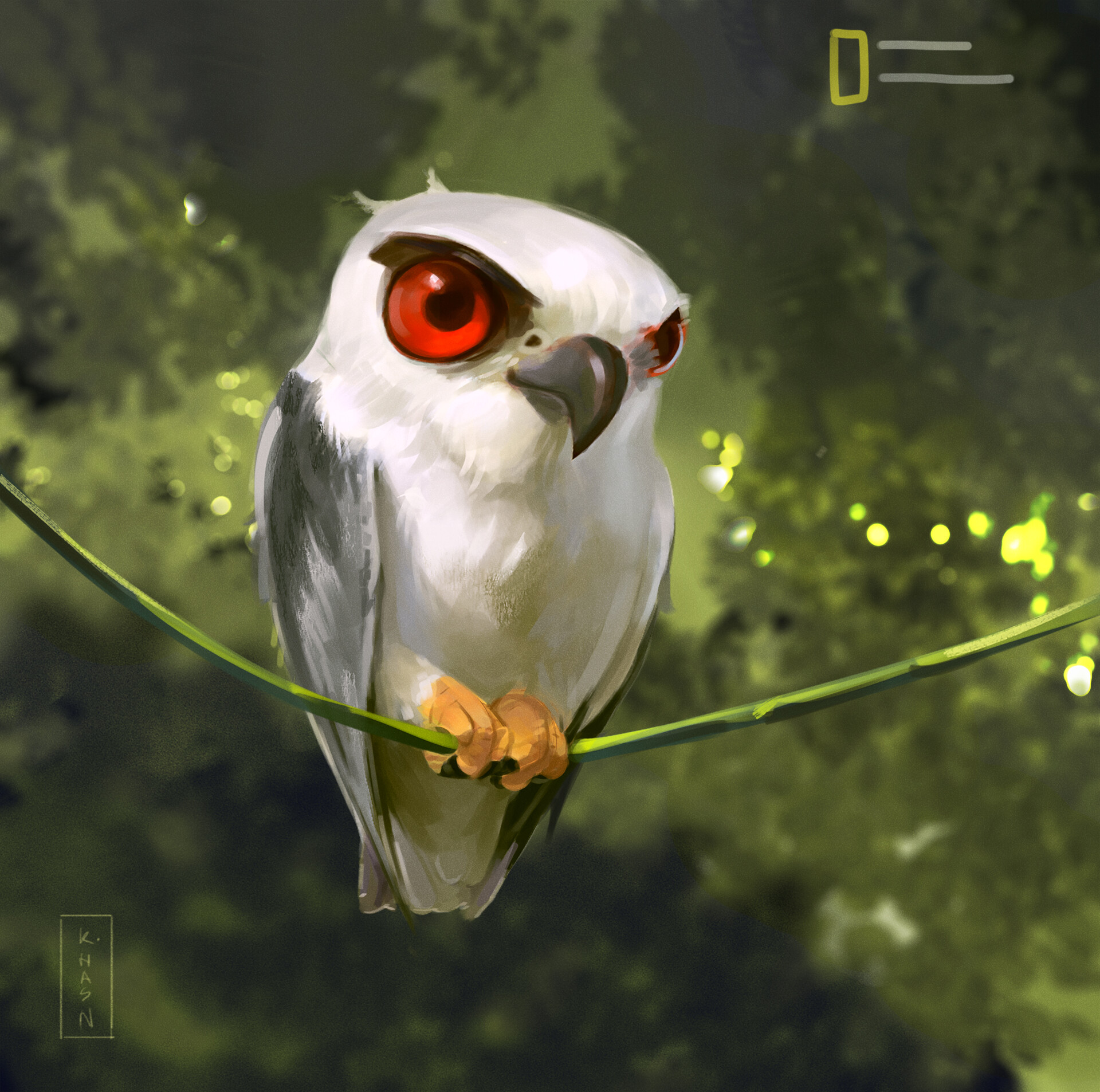 ArtStation - Black shouldered kite baby