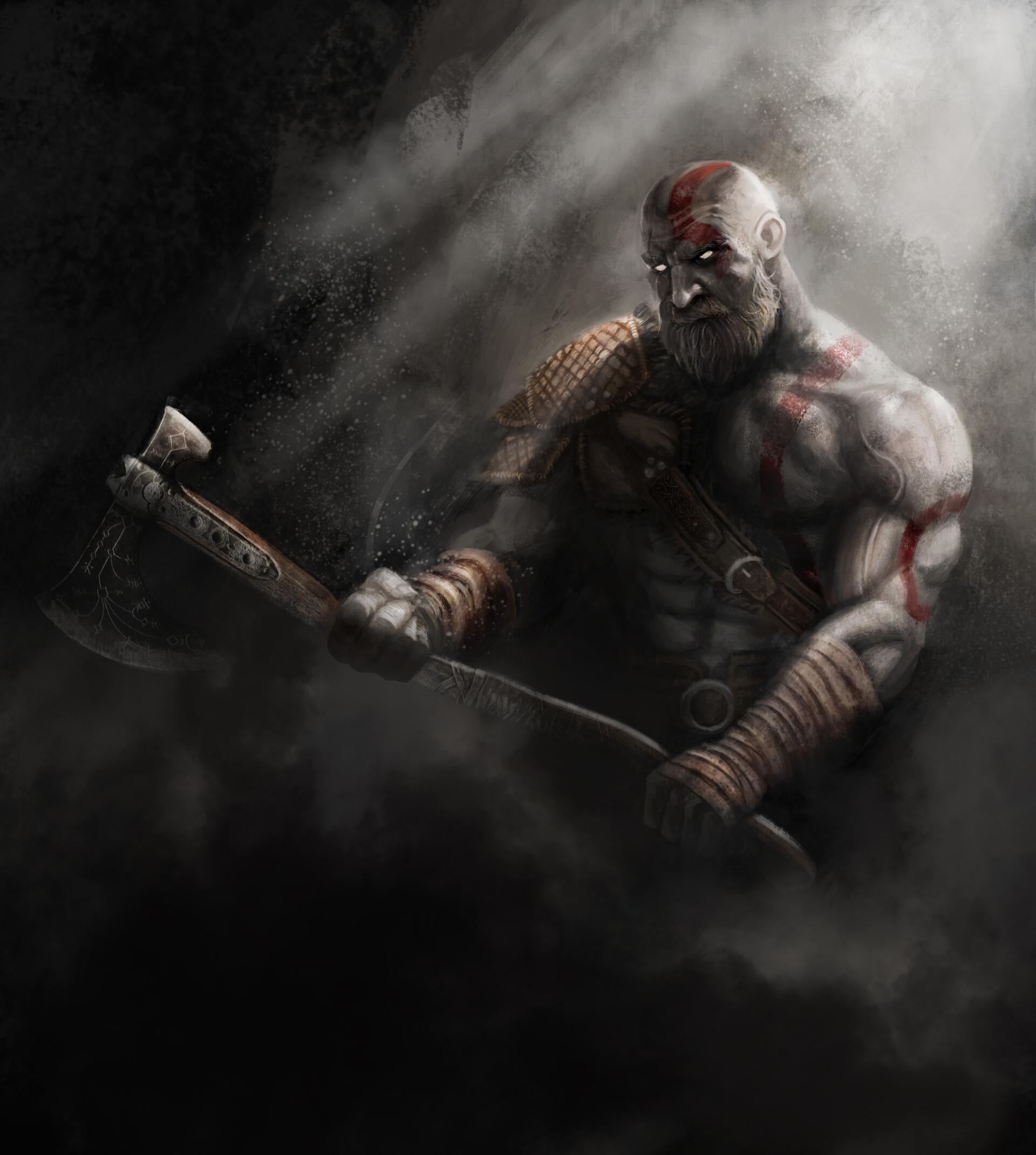 ArtStation - Kratos rendering study