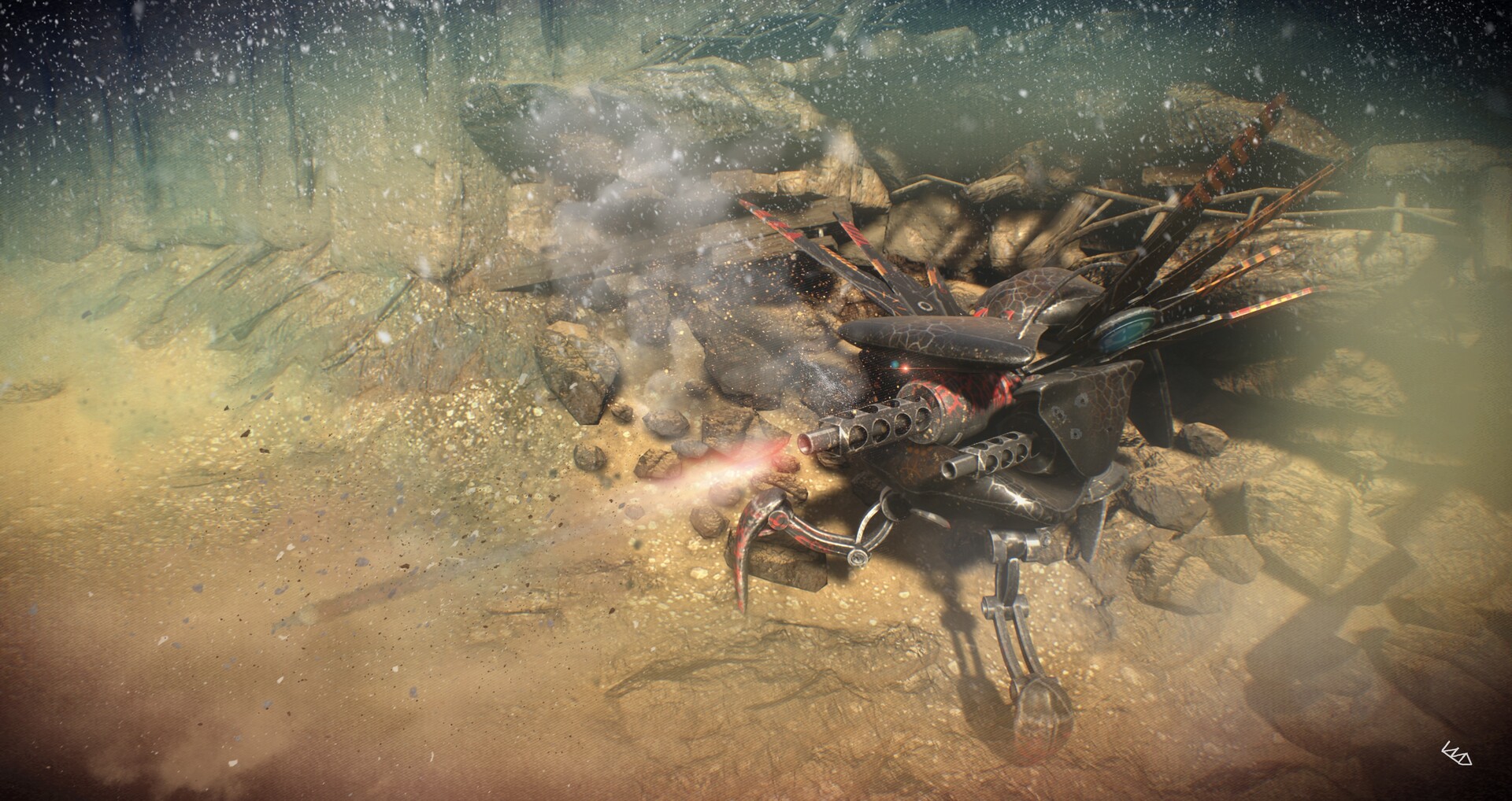 ArtStation - Battle Bot - Half-term practice