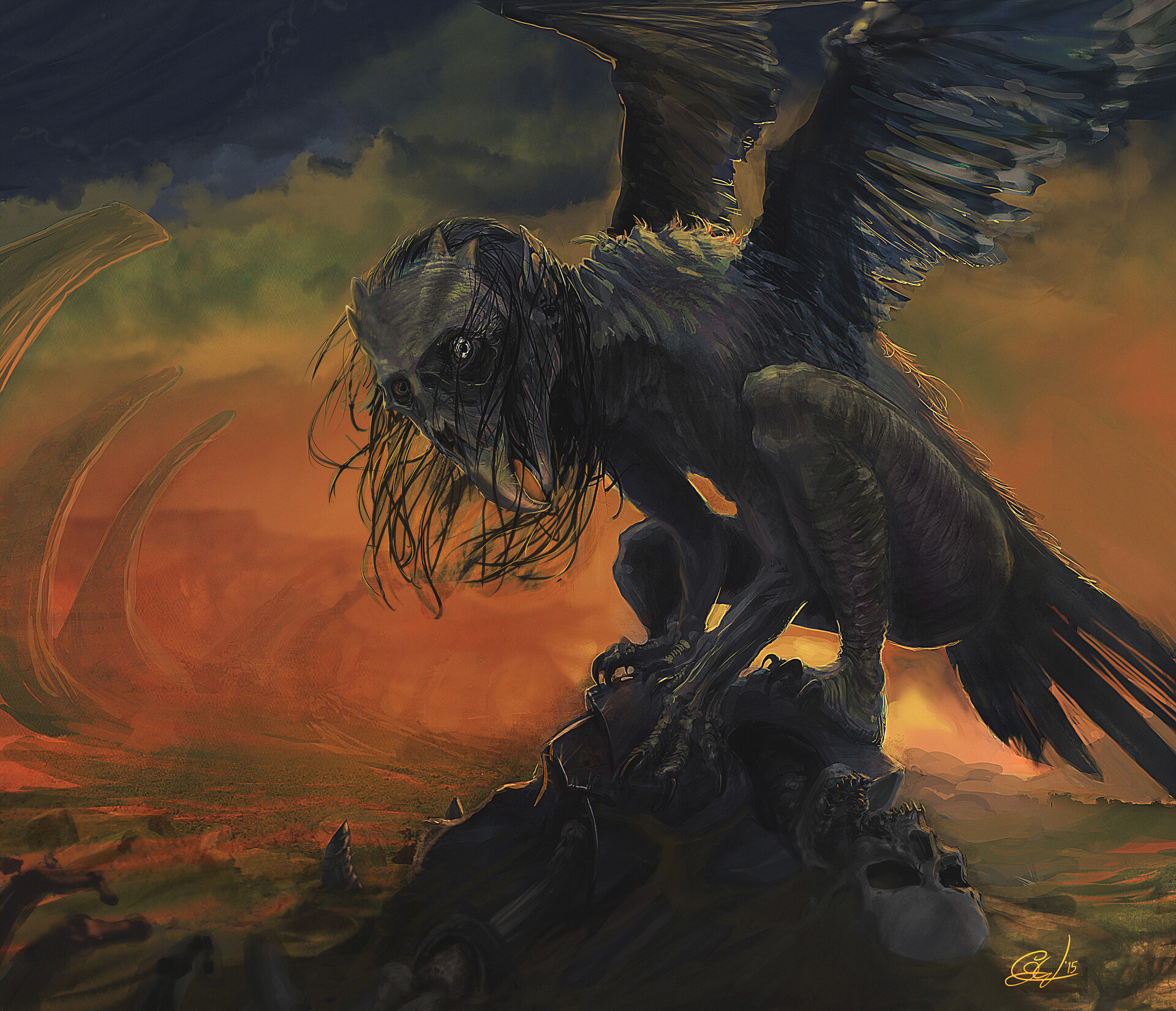 ArtStation - Scorched Sands Harpy