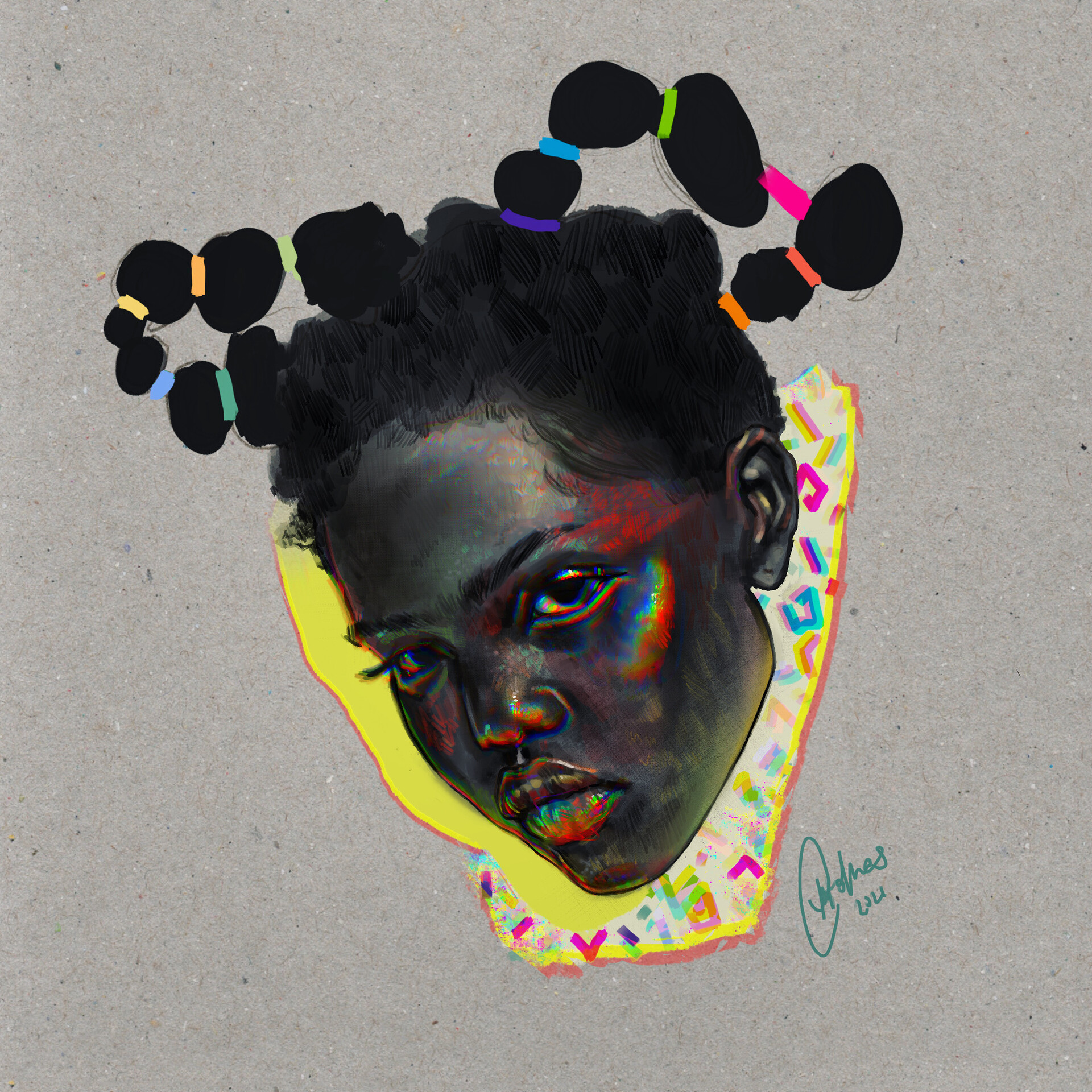 ArtStation - Sketch (skin texture)