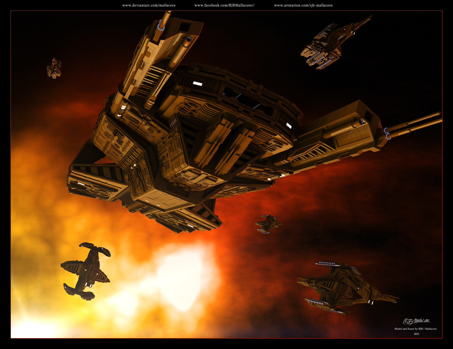 ArtStation - Stargate - Ancient Fleet 2 - 2021