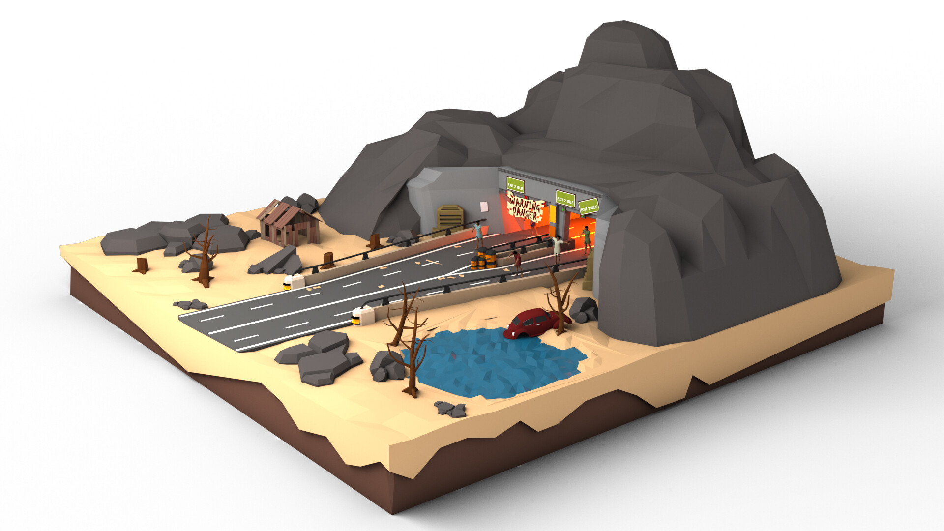 ArtStation - Polygon Zombie Environment