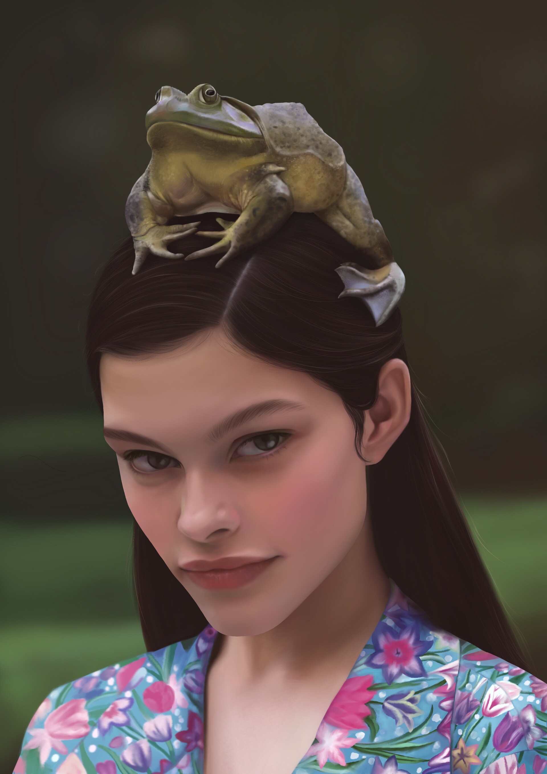 ArtStation - Girl with a frog