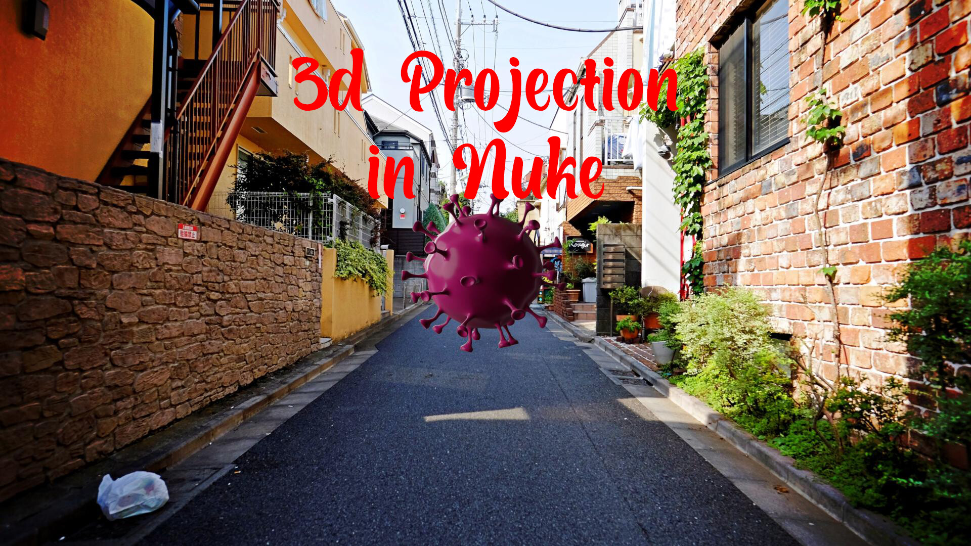 ArtStation - Coron Virus on street || 3d Projection || vfx breakdown