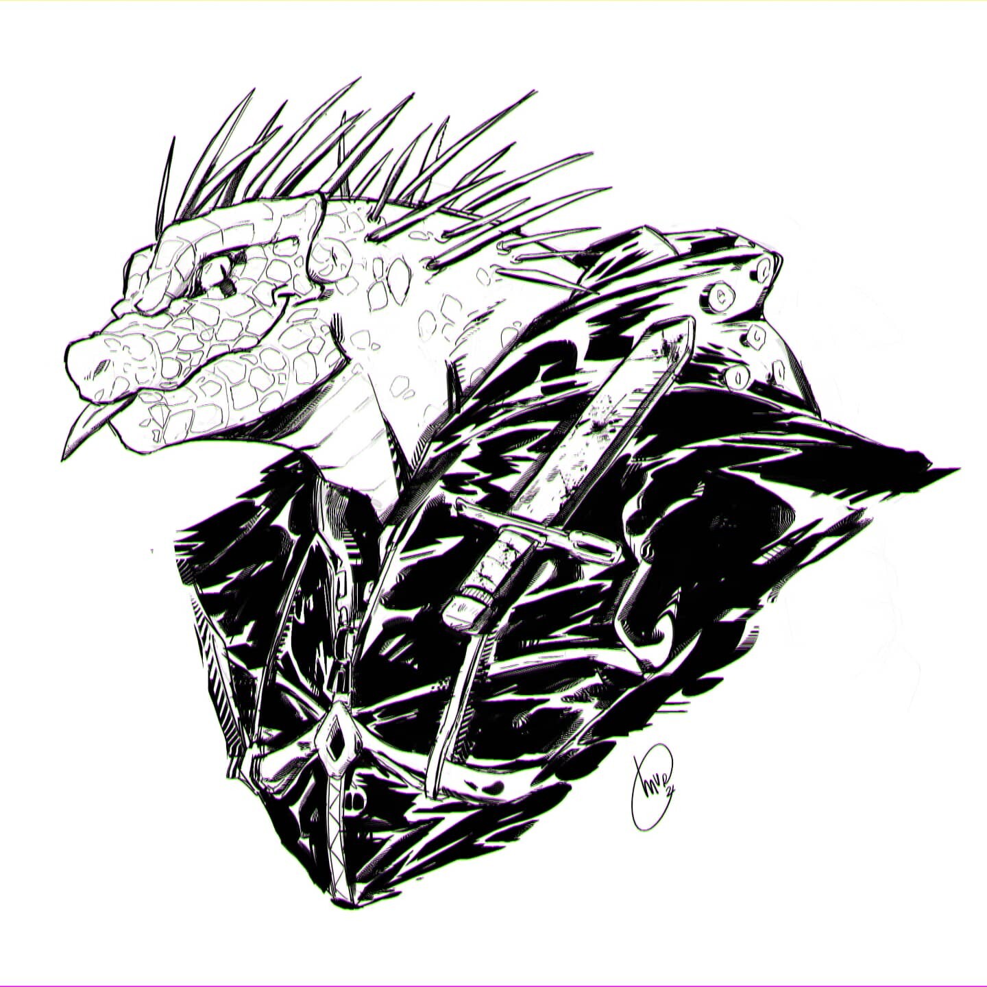 ArtStation - Cayman from Dorohedoro