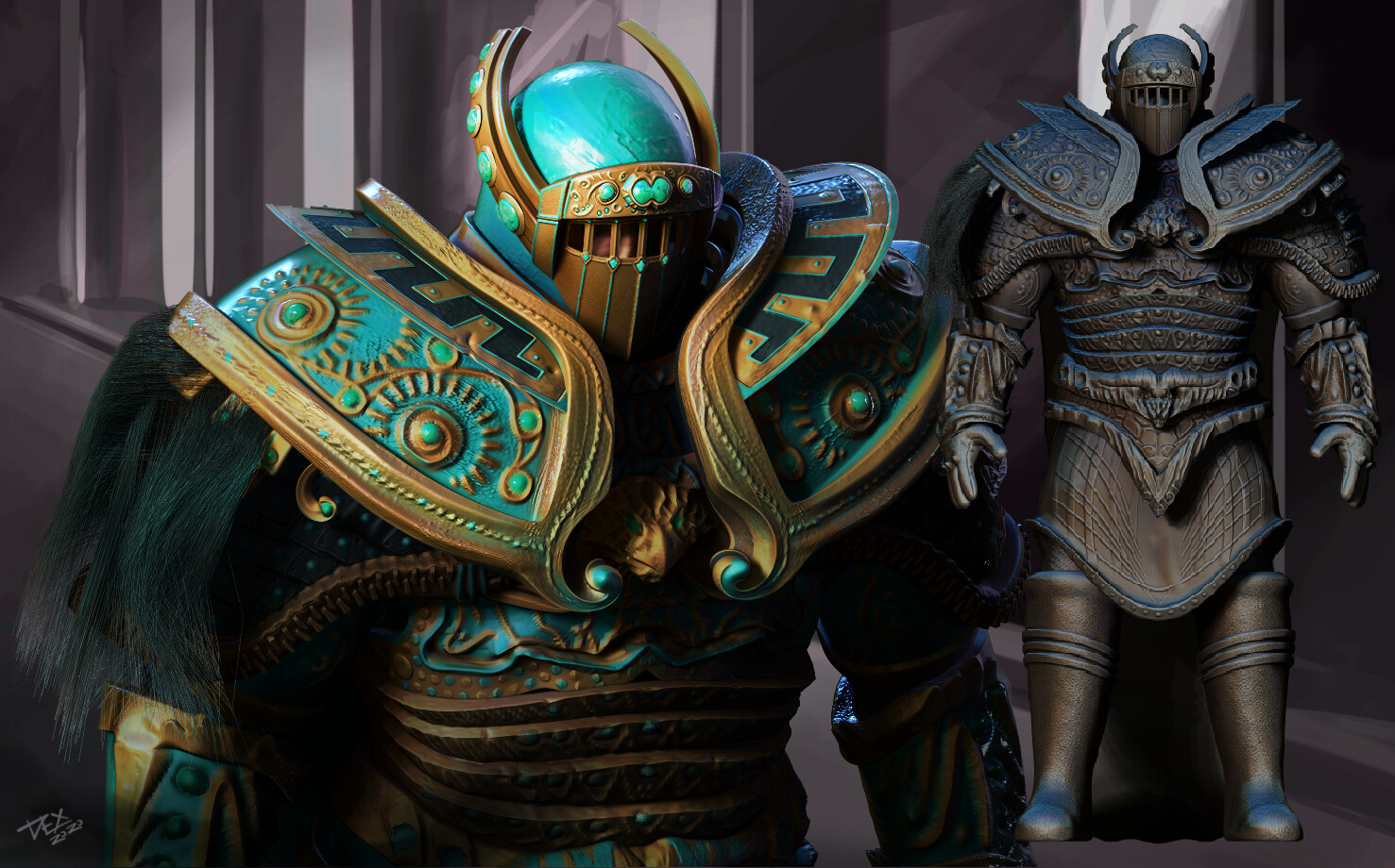 ArtStation - Teal Knight