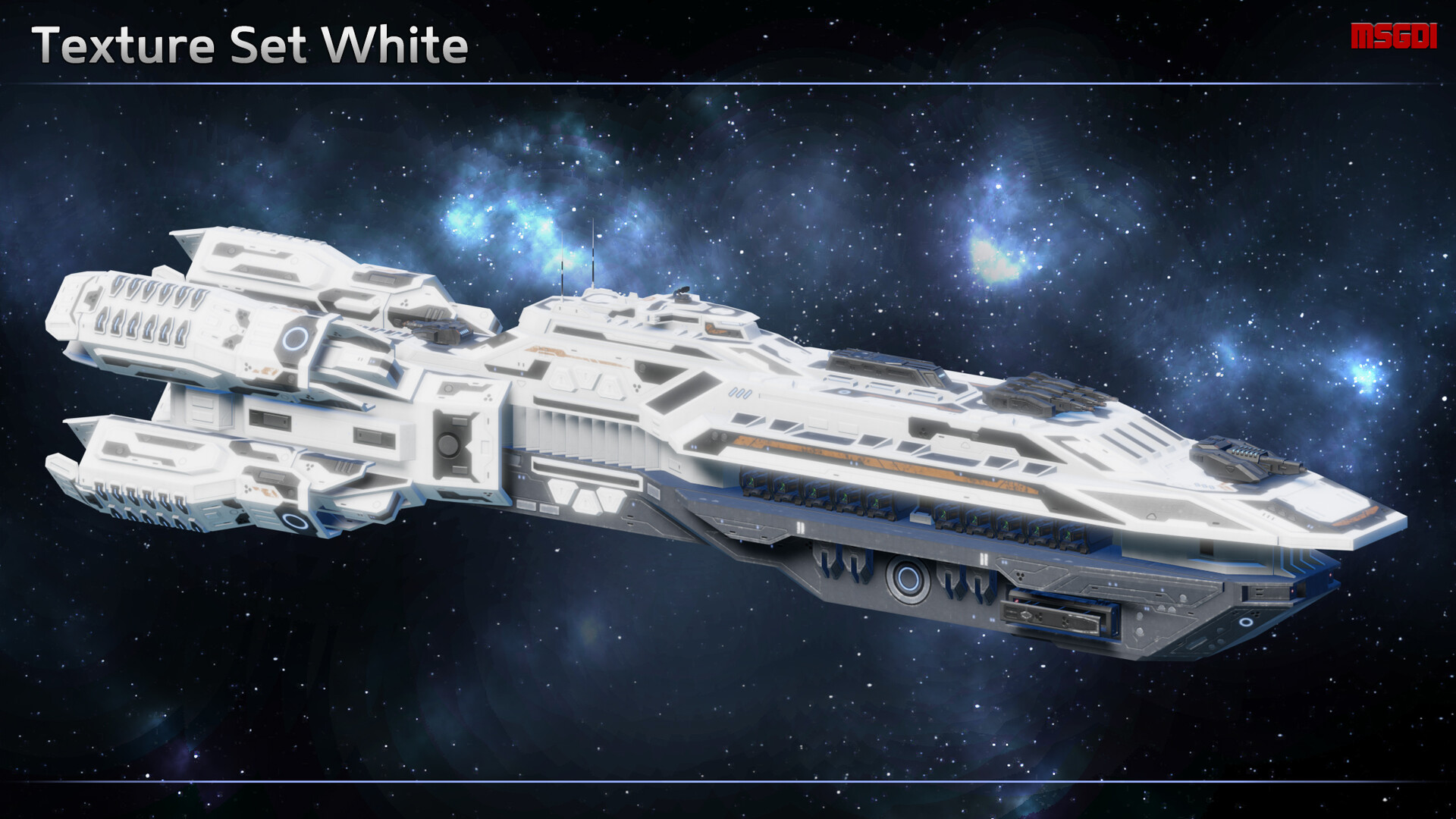 futuristic space cruiser