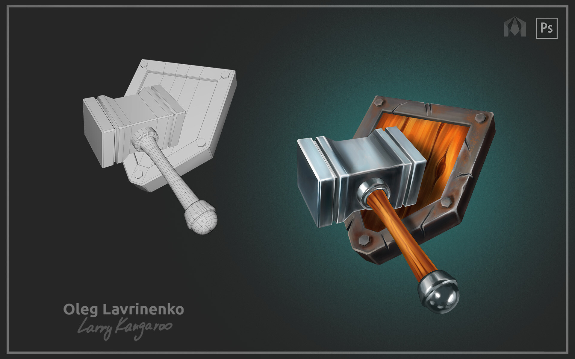 ArtStation - Hammer & shield