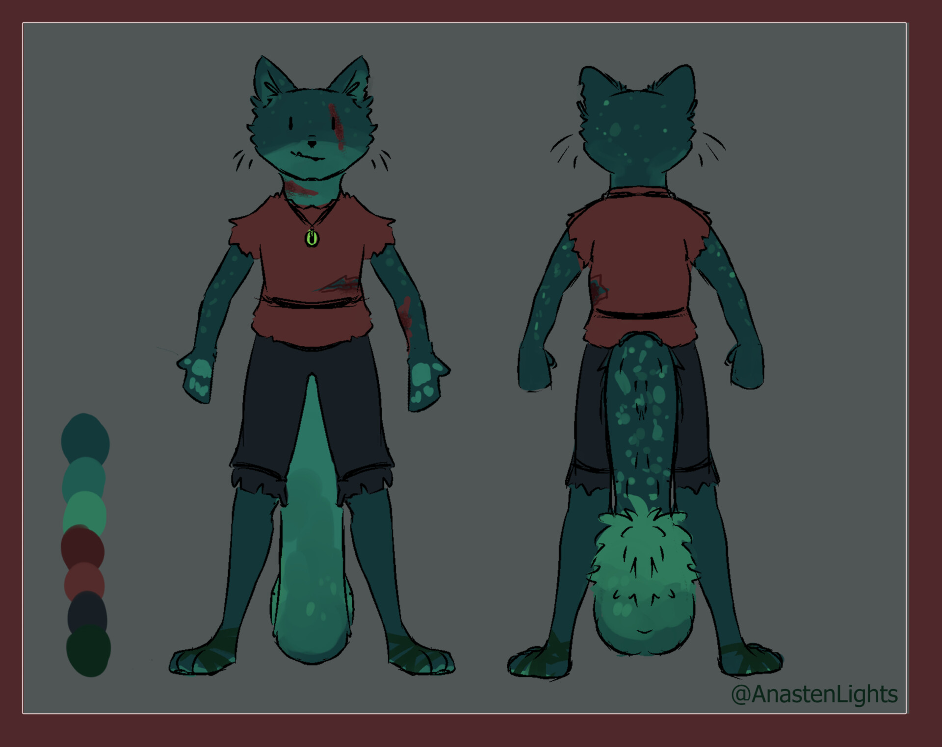 ArtStation - Swamp Cat Turnaround