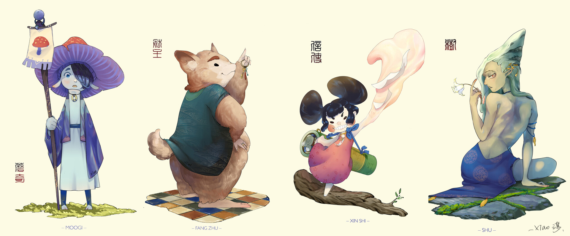 ArtStation - Moogi and its friends