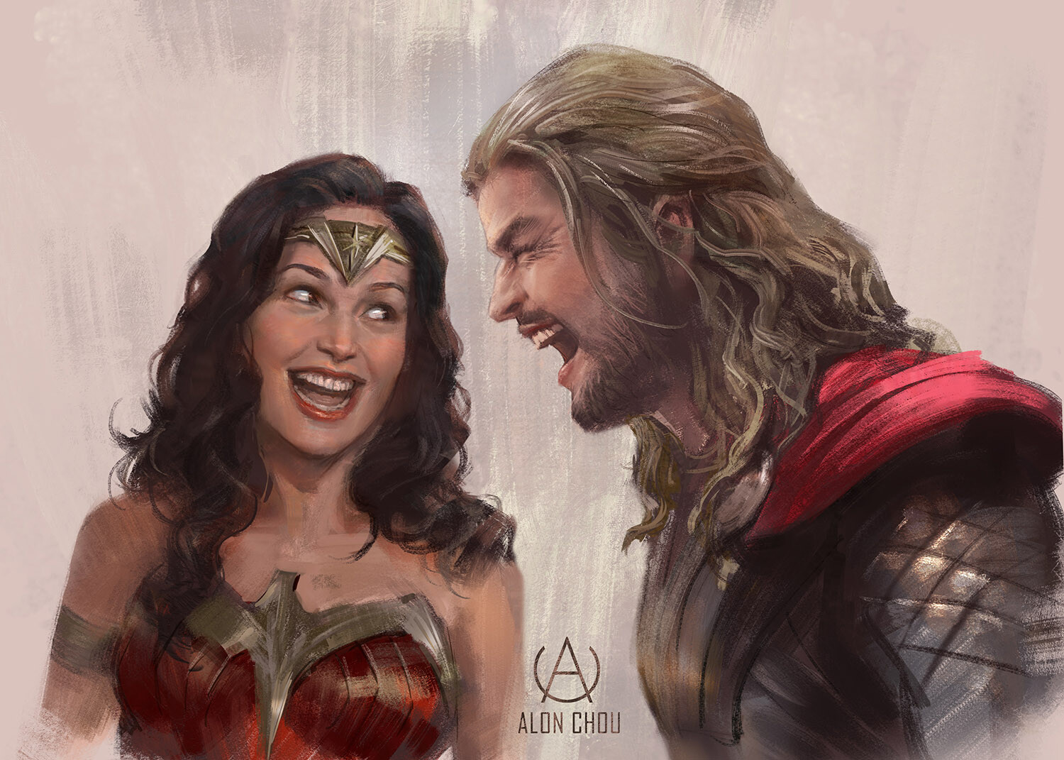 ArtStation - Wonder woman & Thor