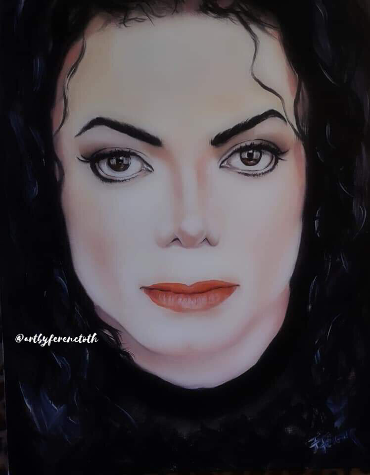 ArtStation - Michael Jackson painting artwork