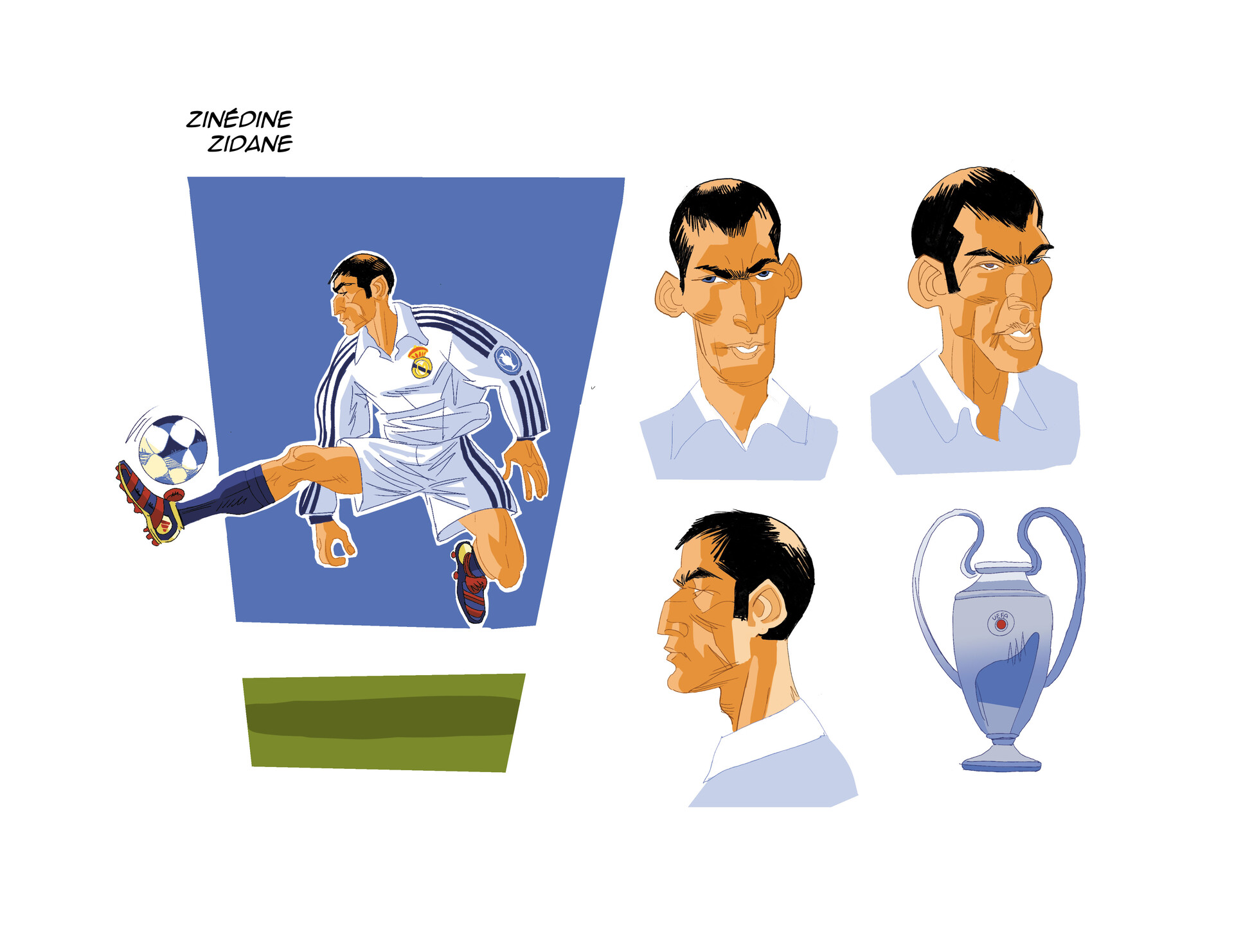 ArtStation - Zinédine Zidane Character Design